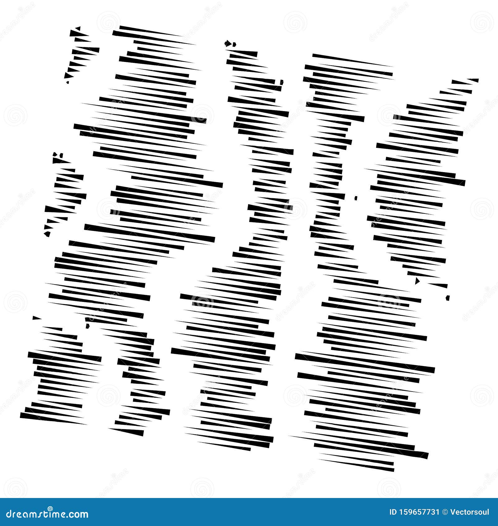 Dashed Irregular Lines. Segment Horizontal Stripes / Lines Stock Vector ...