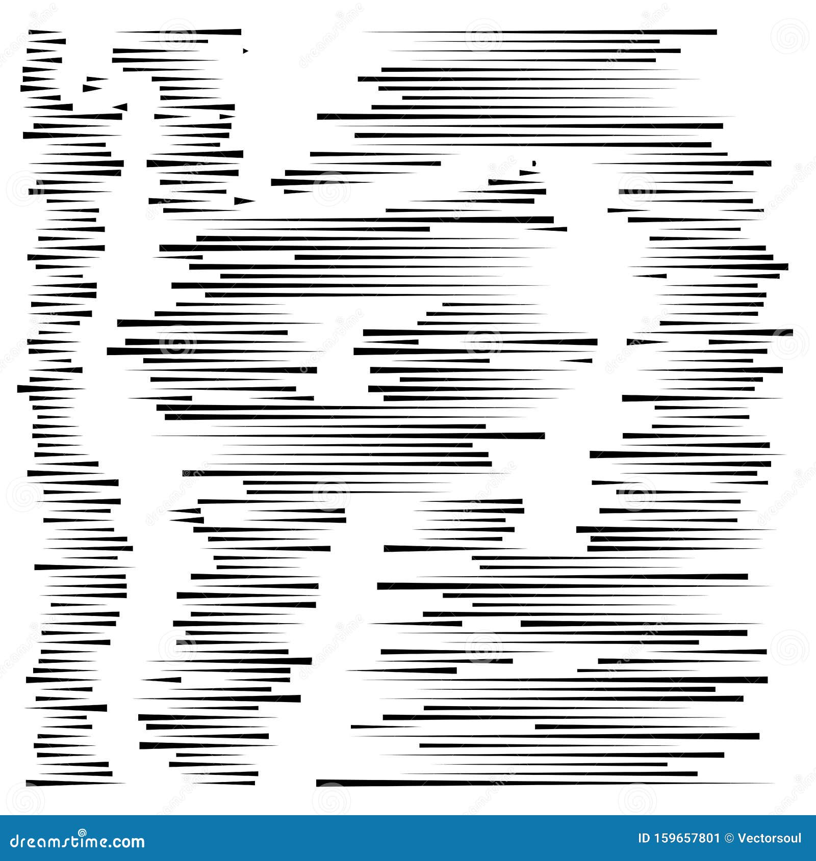 Dashed Irregular Lines. Segment Horizontal Stripes / Lines Stock Vector ...