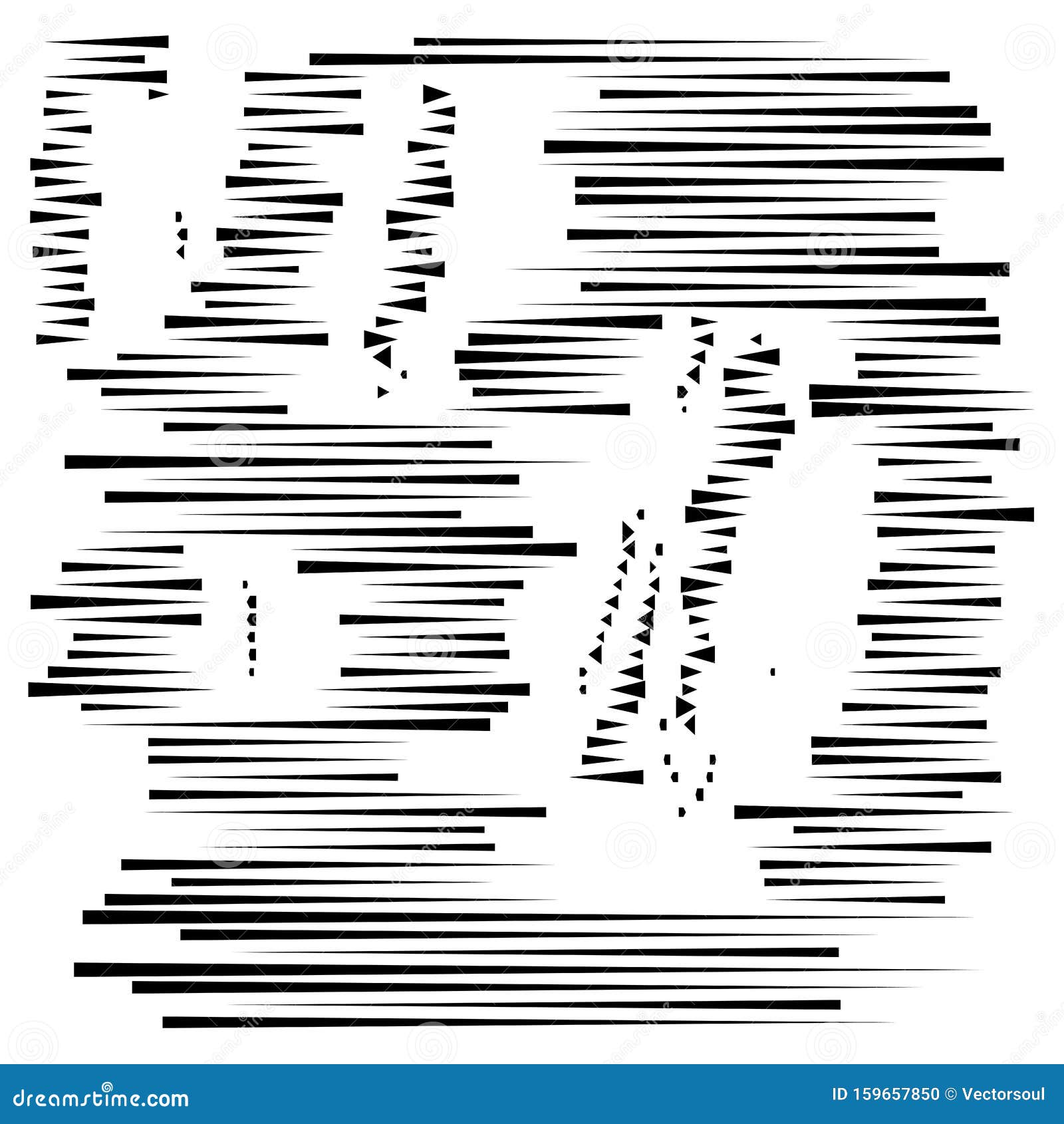 Dashed Irregular Lines. Segment Horizontal Stripes / Lines Stock Vector ...