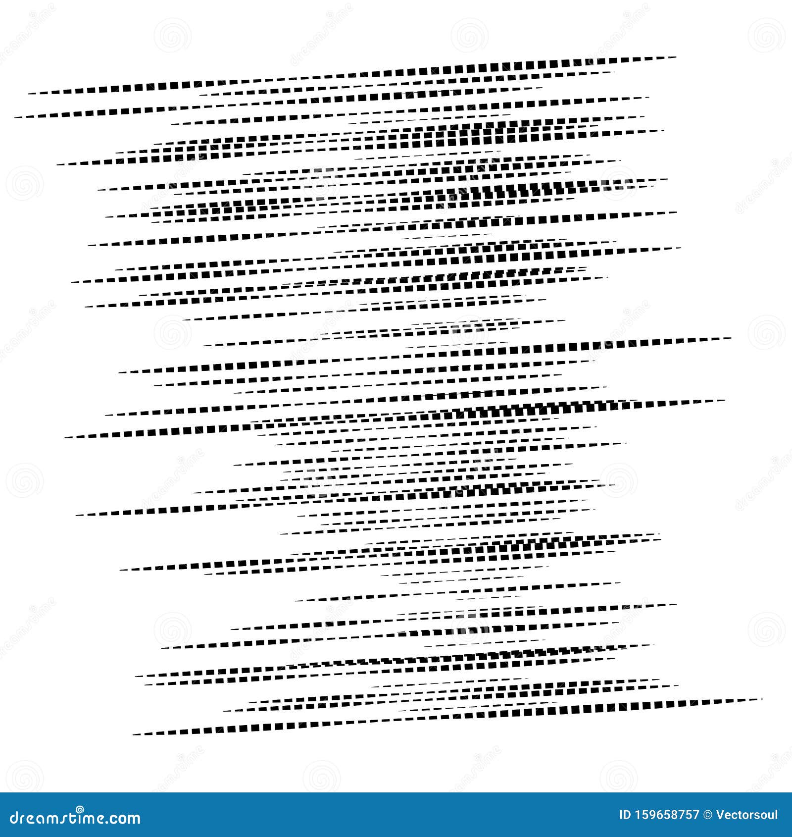 Dashed Irregular Lines. Segment Horizontal Stripes / Lines Stock Vector ...