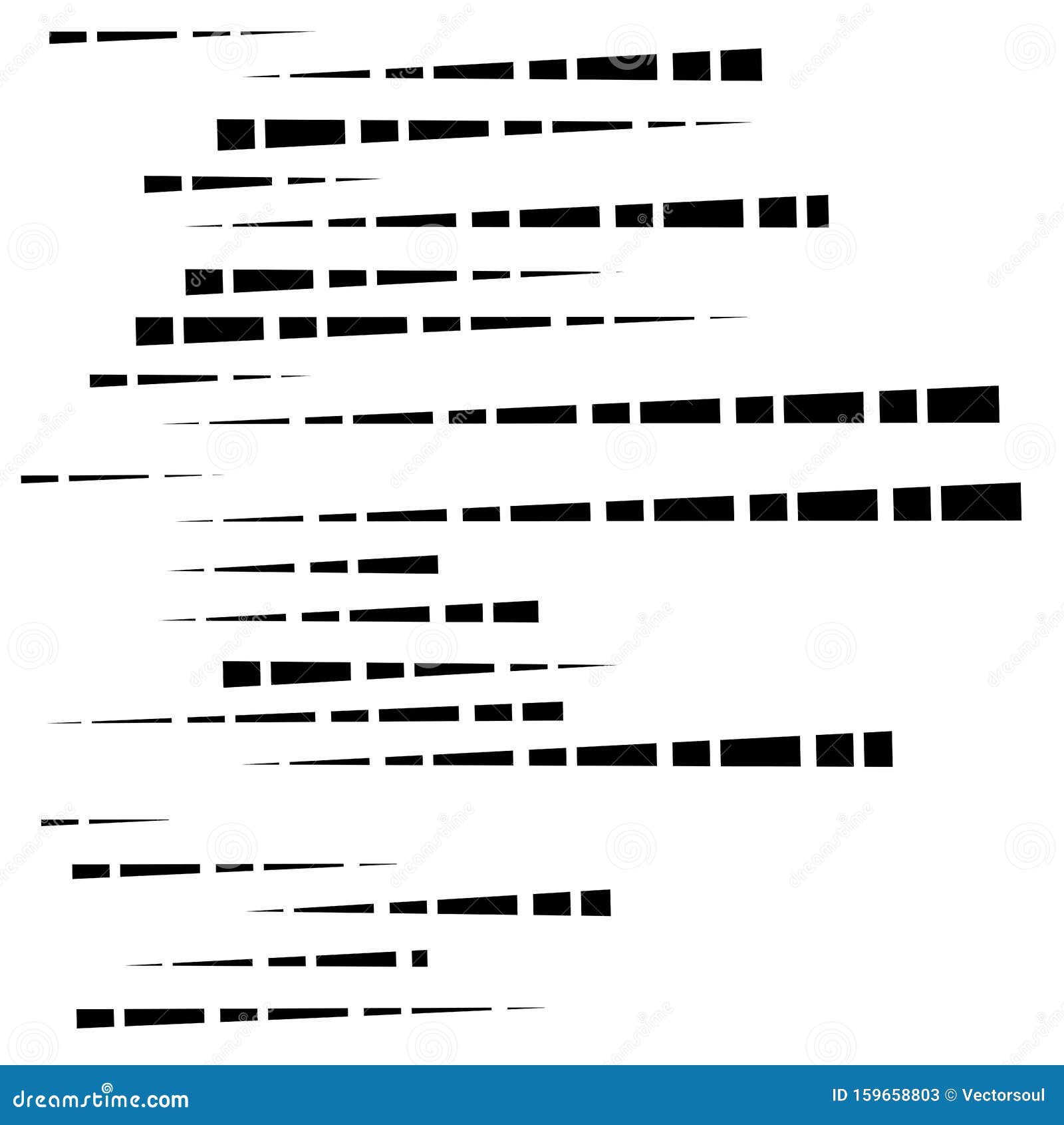 Dashed Irregular Lines. Segment Horizontal Stripes / Lines Stock Vector ...