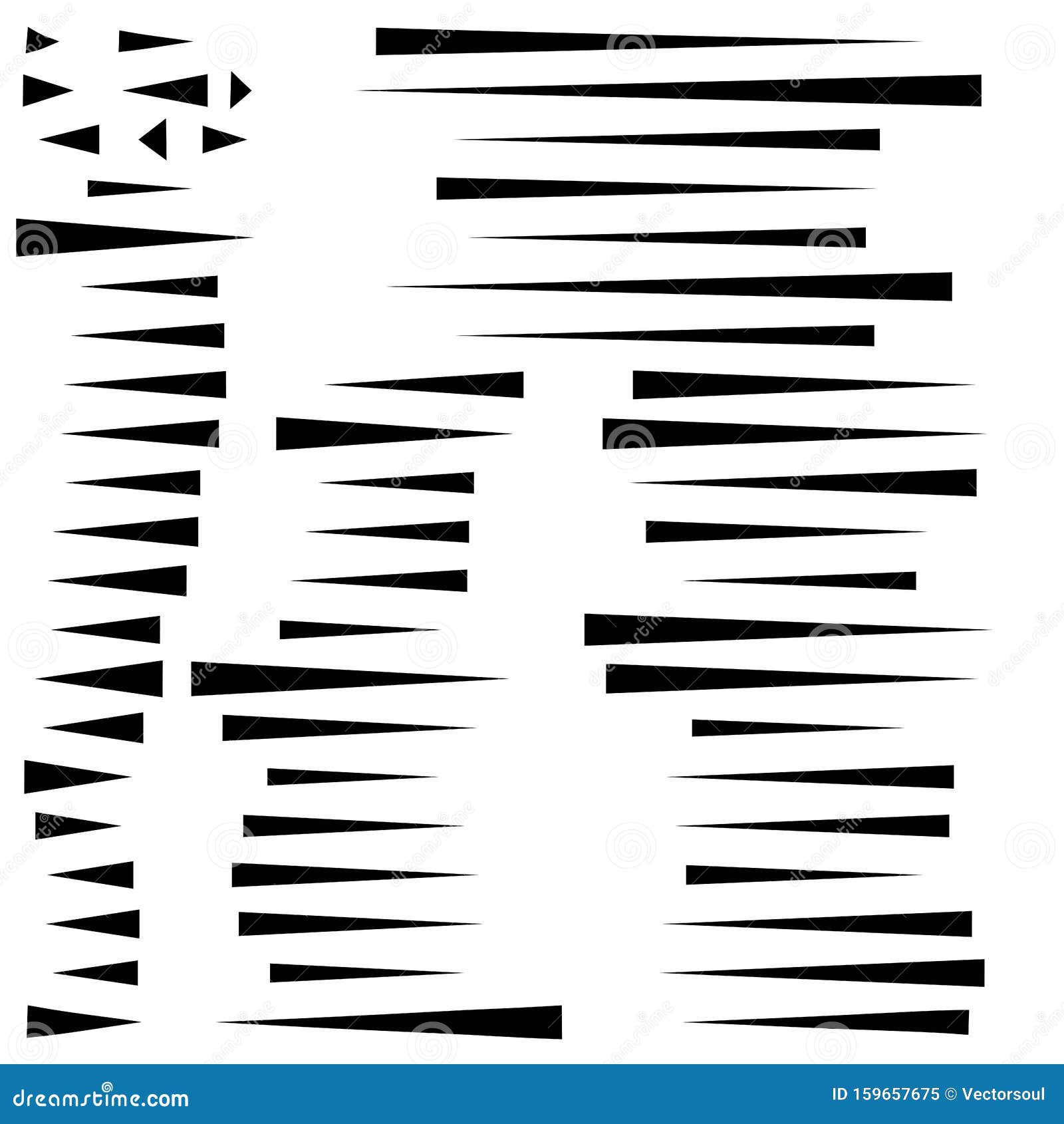 Dashed Irregular Lines. Segment Horizontal Stripes / Lines Stock Vector ...