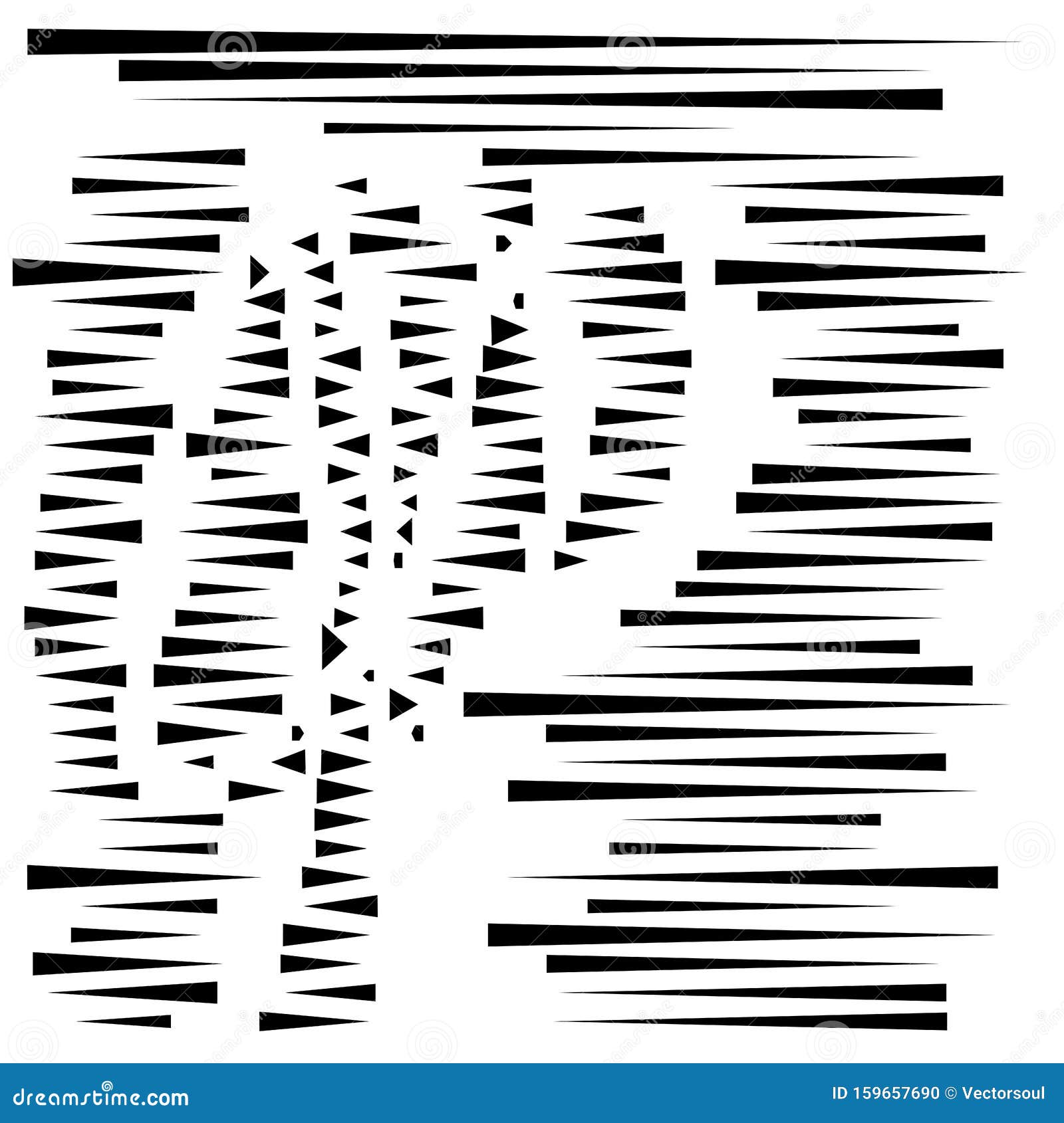 Dashed Irregular Lines. Segment Horizontal Stripes / Lines Stock Vector ...