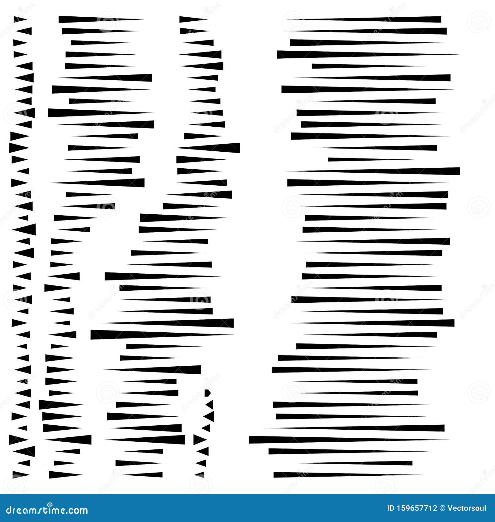 Dashed Irregular Lines. Segment Horizontal Stripes / Lines Stock Vector ...