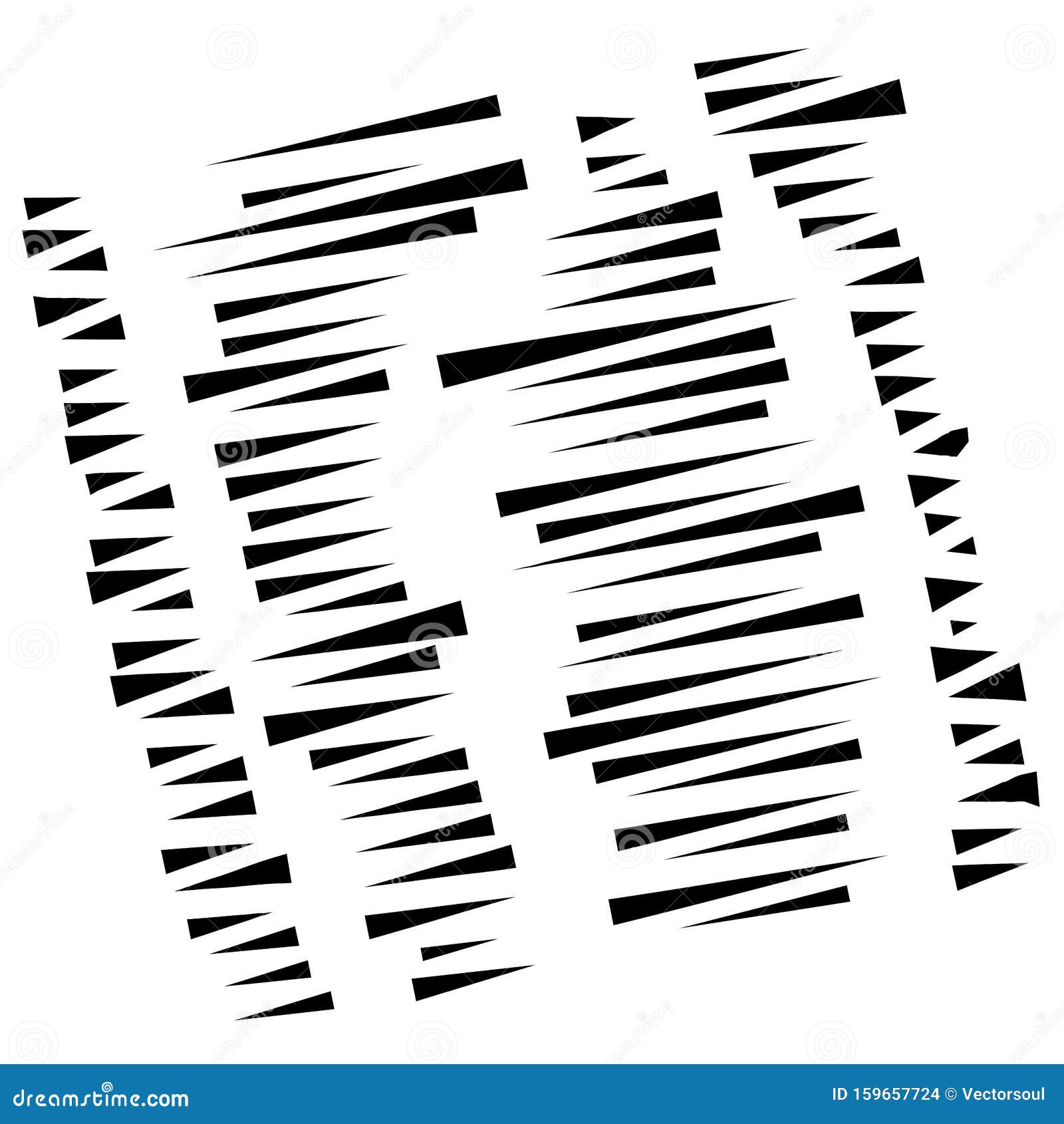 Dashed Irregular Lines. Segment Horizontal Stripes / Lines Stock Vector ...