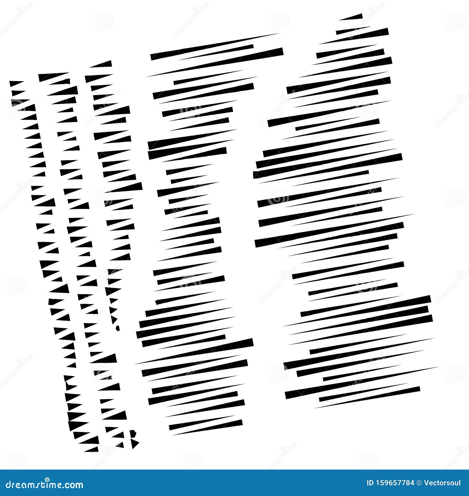 Dashed Irregular Lines. Segment Horizontal Stripes / Lines Stock Vector ...
