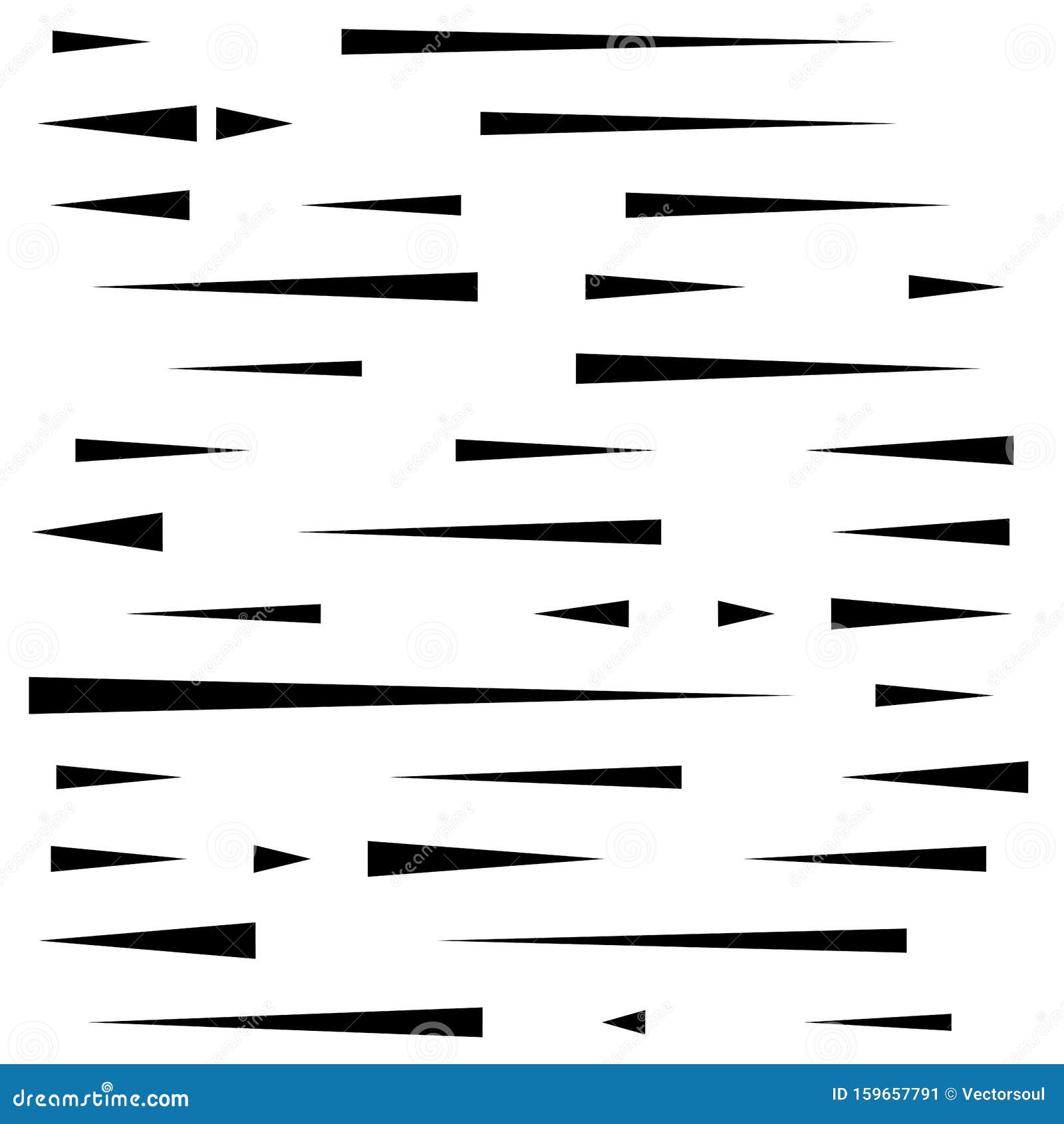 Dashed Irregular Lines. Segment Horizontal Stripes / Lines Stock Vector ...