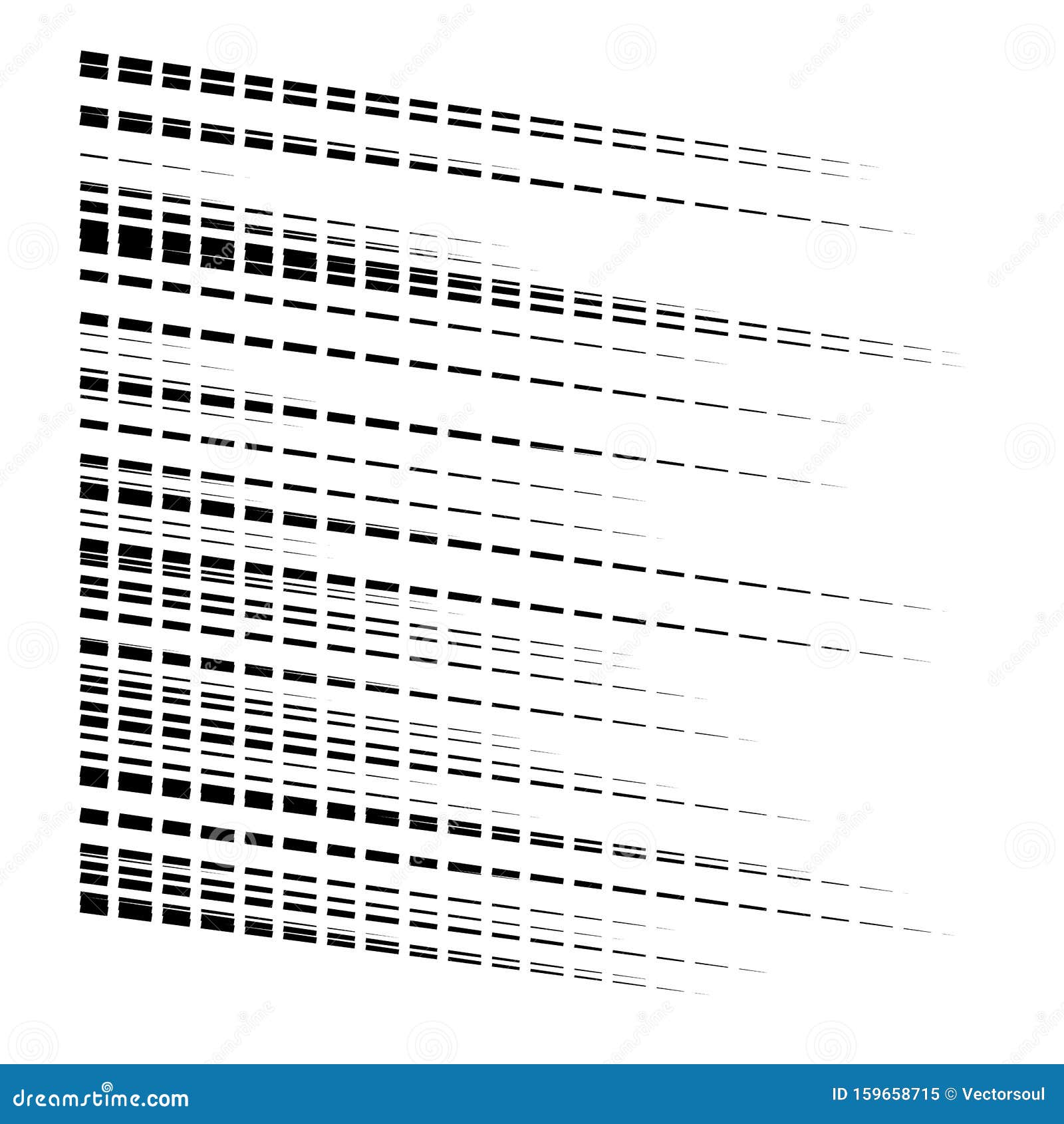 Dashed Irregular Lines. Segment Horizontal Stripes / Lines Stock Vector ...