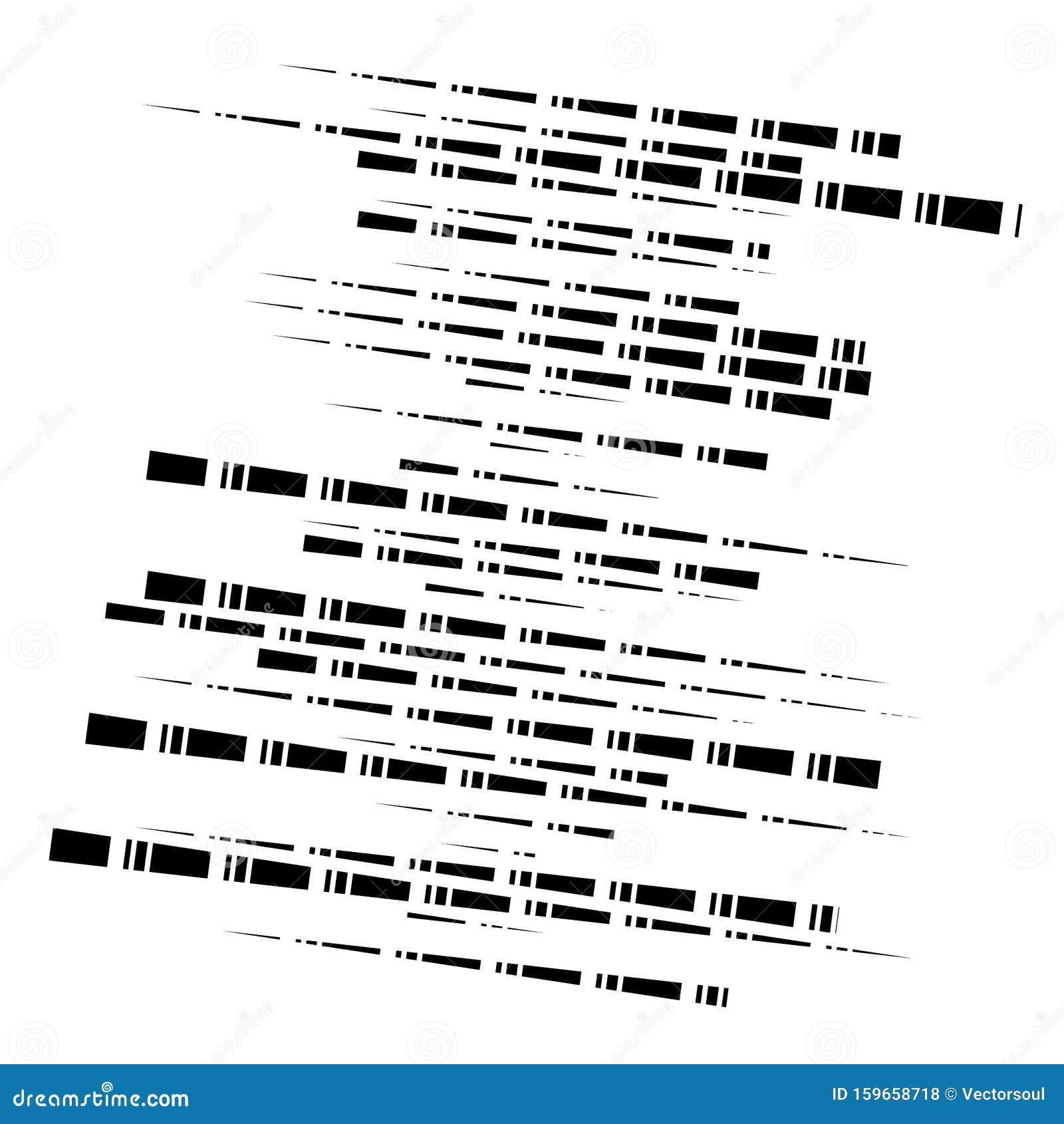 Dashed Irregular Lines. Segment Horizontal Stripes / Lines Stock Vector ...