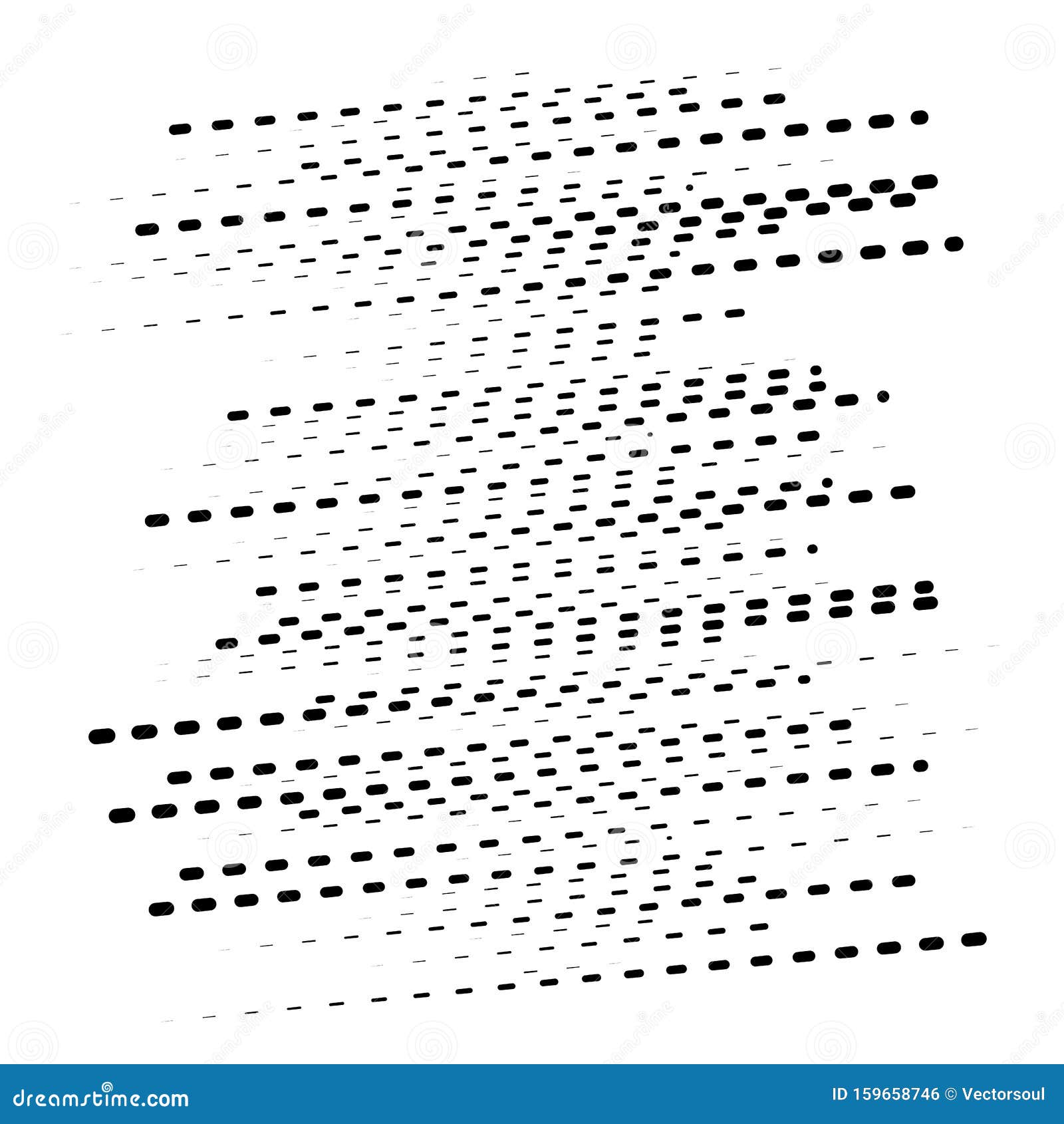 Dashed Irregular Lines. Segment Horizontal Stripes / Lines Stock Vector ...