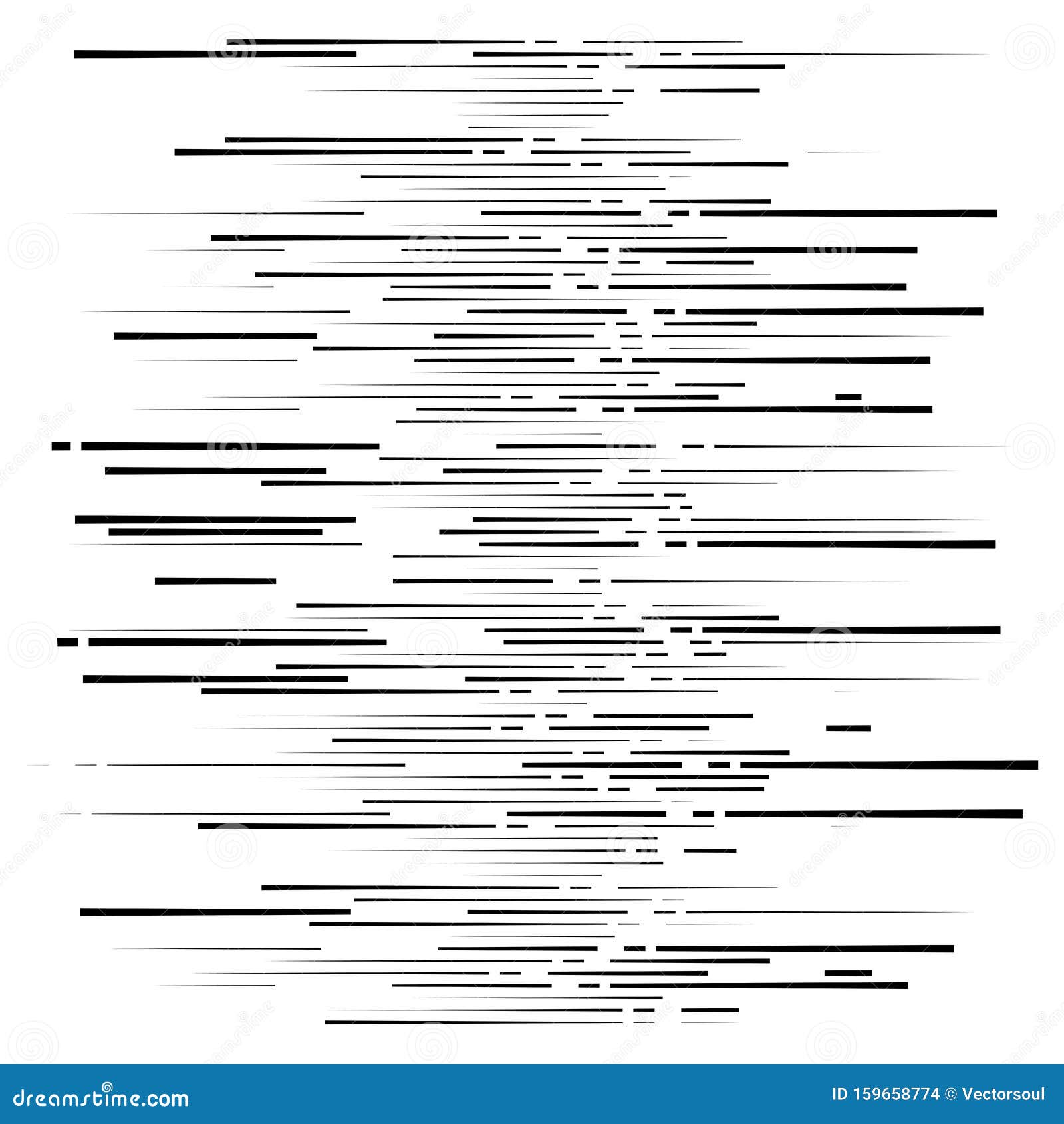 Dashed Irregular Lines. Segment Horizontal Stripes / Lines Stock Vector ...