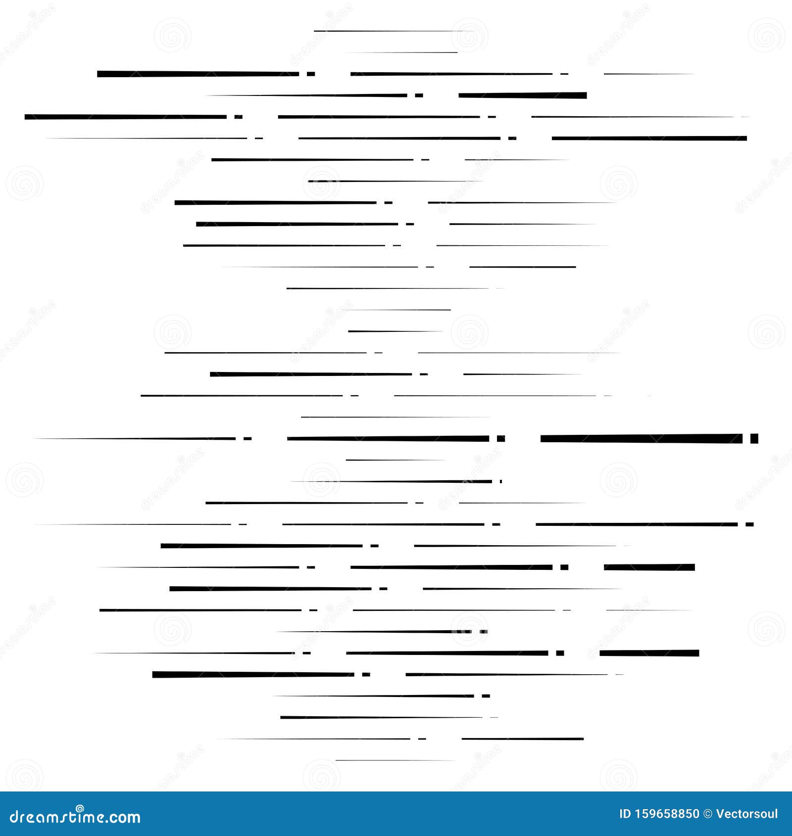 Dashed Irregular Lines. Segment Horizontal Stripes / Lines Stock Vector ...