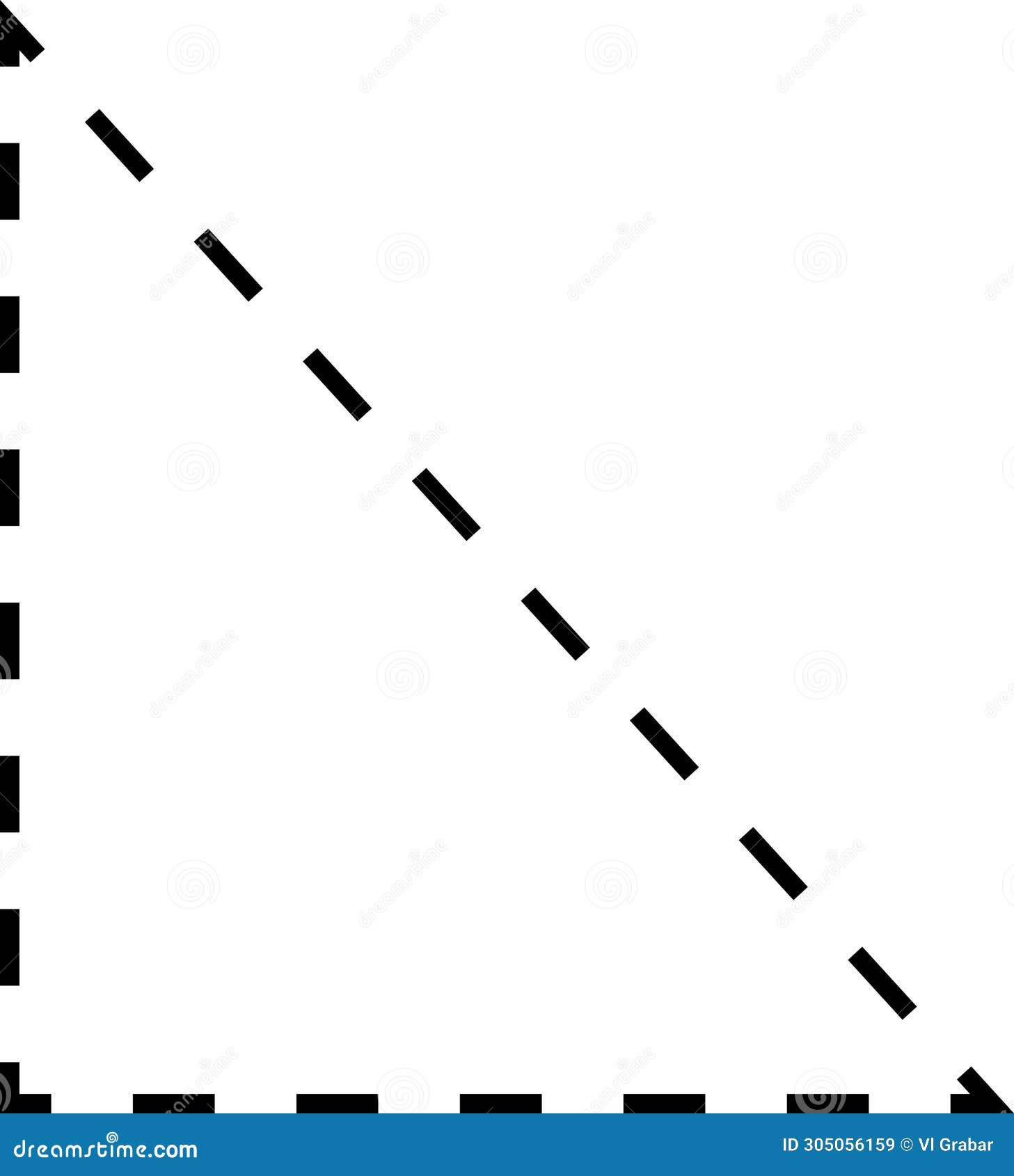 Dashed Line Basic Geometric Shapes. Dashed Outline Icon of Cut Frame ...