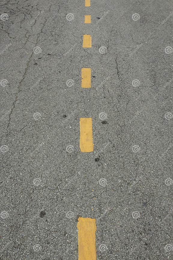 Dashed line on lane stock photo. Image of detail, gray - 90978794