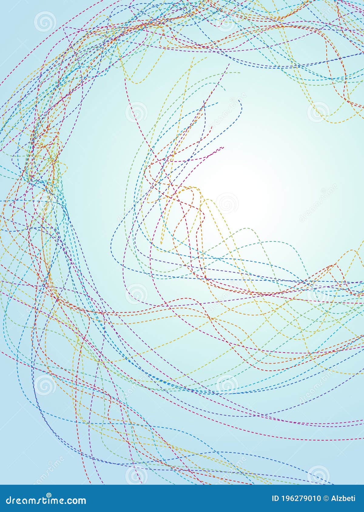 Dashed Line Multi Colored Spectrum Abstract Background Stock ...