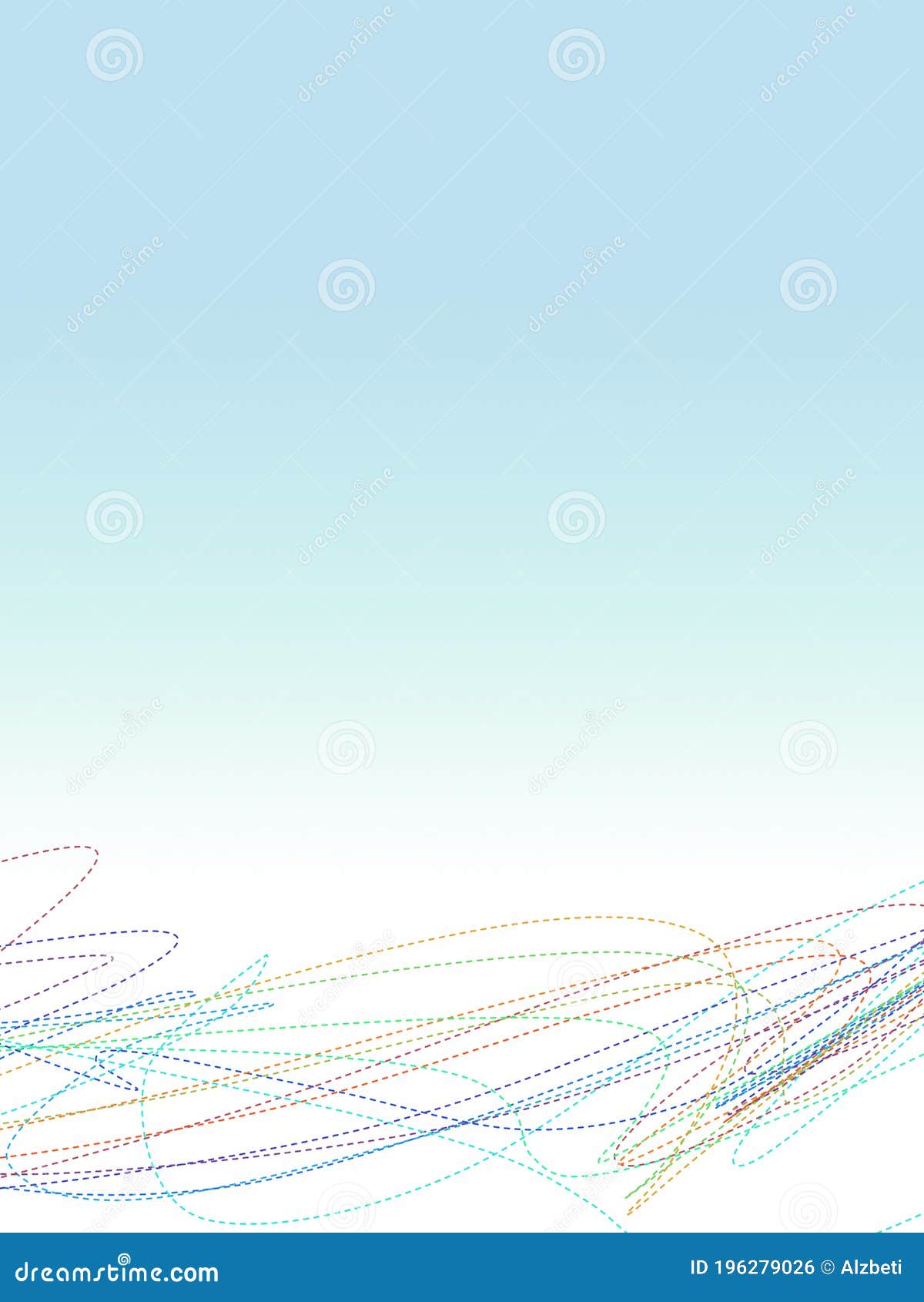 Dashed Line Multi Colored Spectrum Abstract Background Stock ...