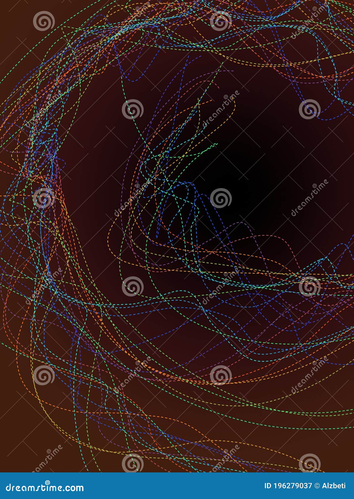 Dashed Line Multi Colored Spectrum Abstract Disco Party Background ...