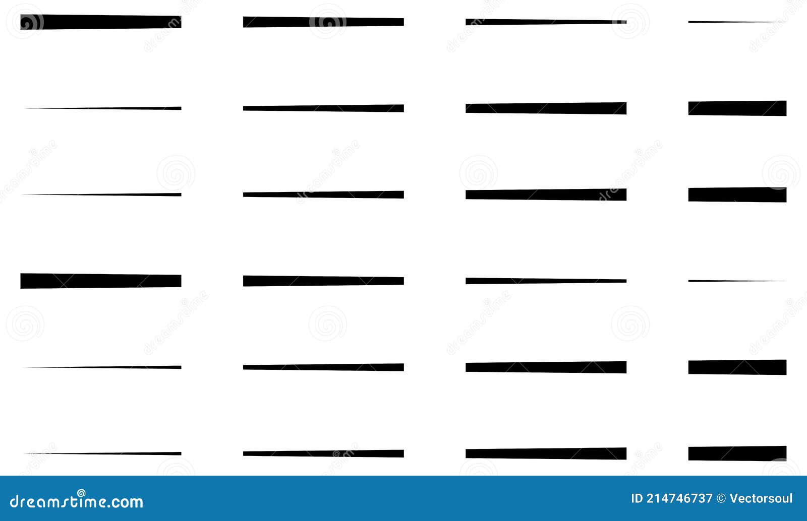 Dashed Random Straight Parallel Lines Geometric Element Stock Vector ...