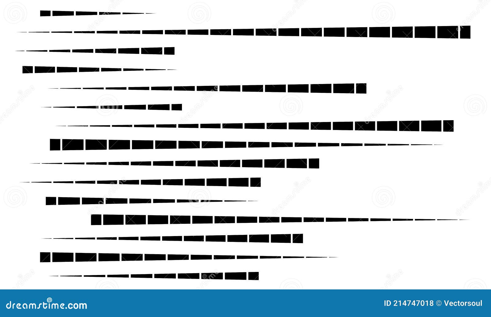 Dashed Random Straight Parallel Lines Geometric Element Stock Vector ...