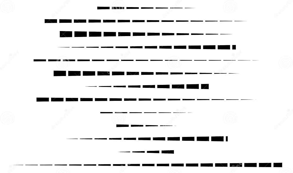 Dashed Random Straight Parallel Lines Geometric Element Stock Vector ...