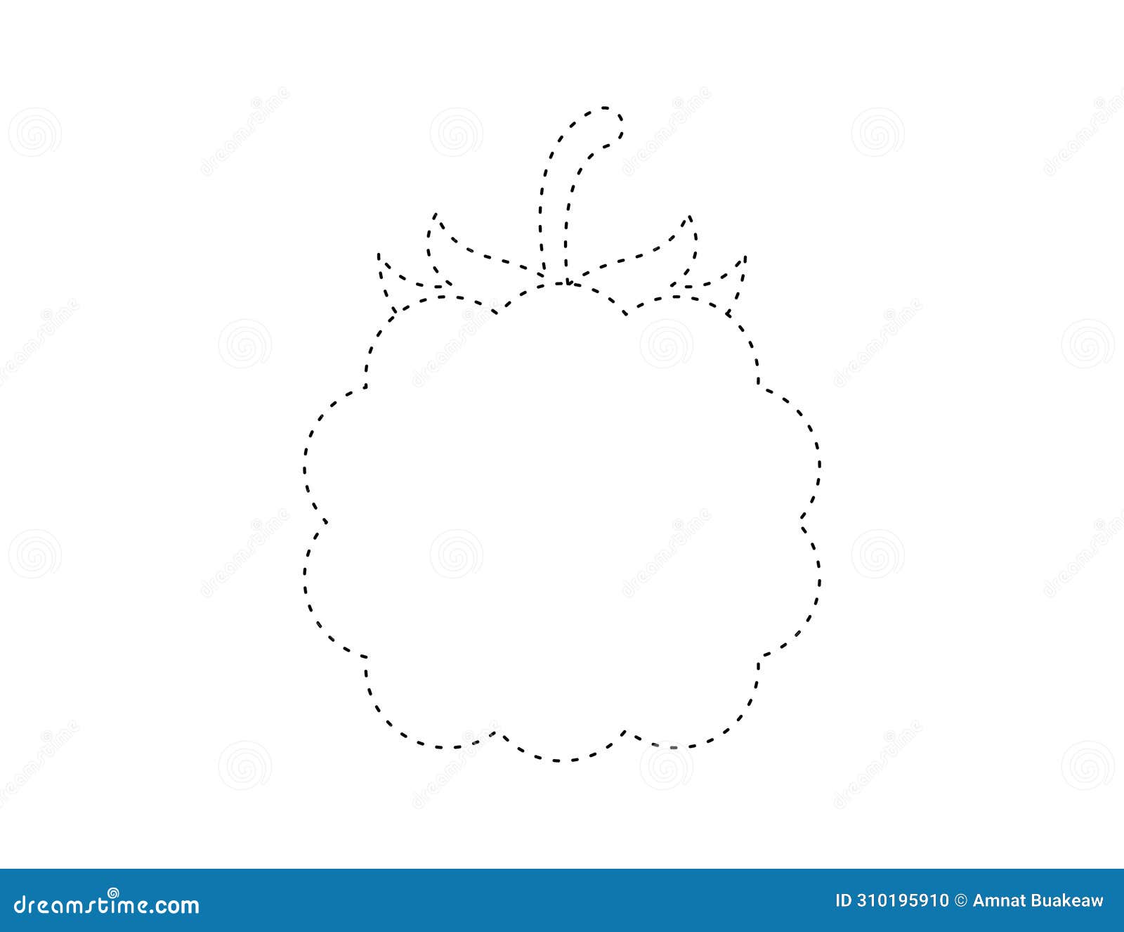 Dashed Raspberry Outline for Coloring Book Template, Raspberry for Kids ...