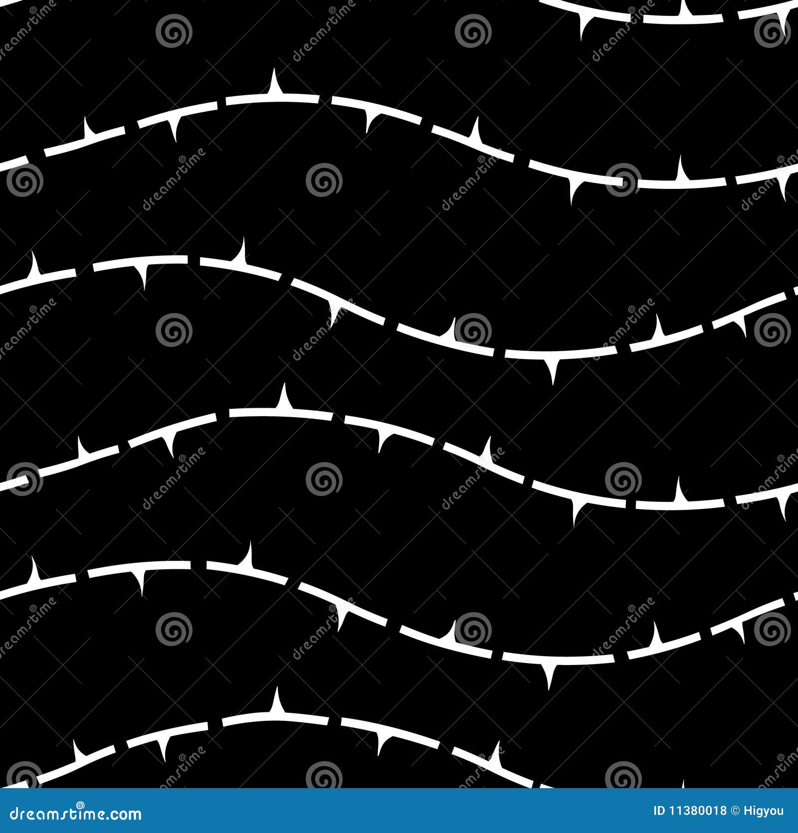 Dashed Thorn Line Tile stock vector. Illustration of line - 11380018