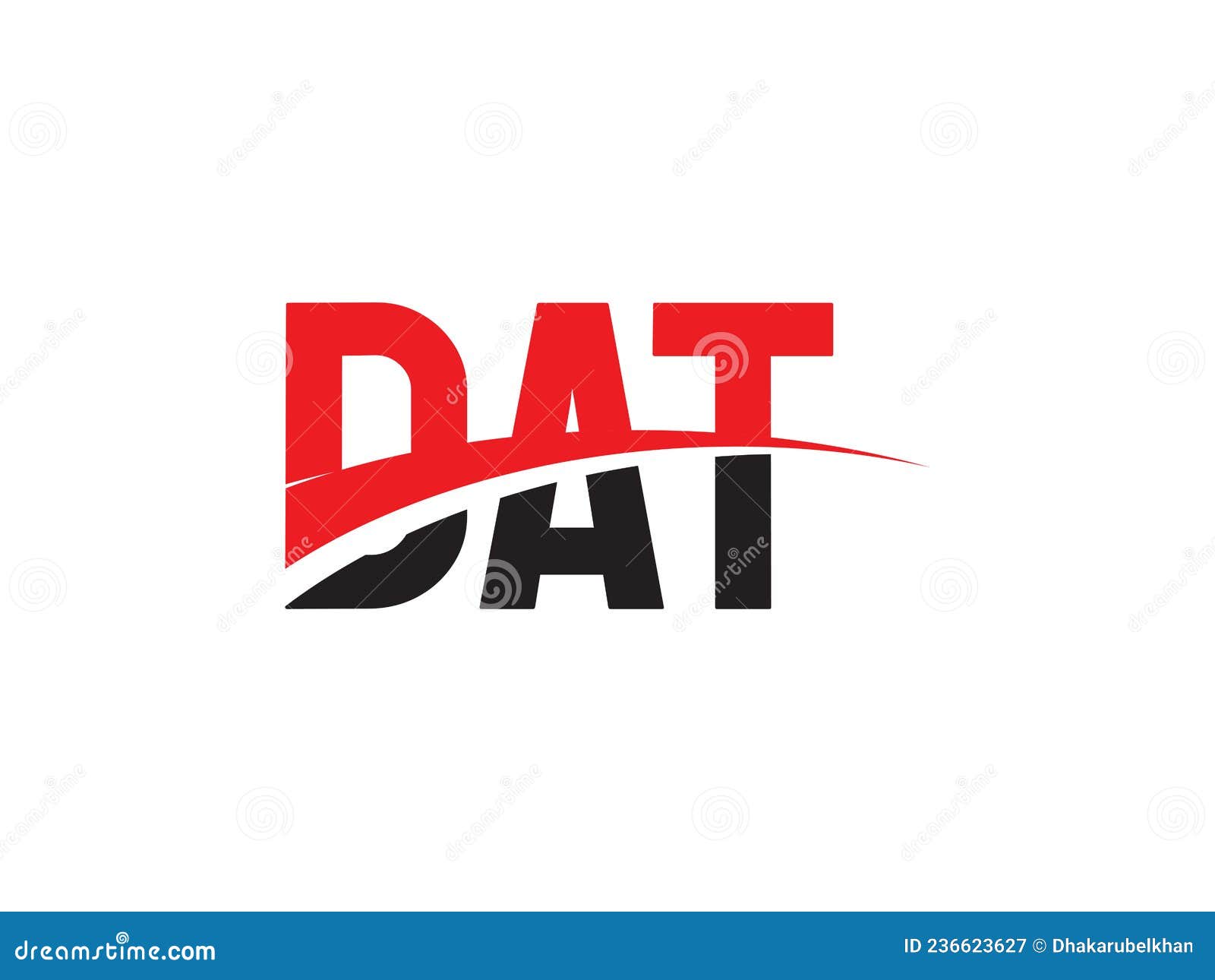 DAT Letter Initial Logo Design Vector Illustration Stock Vector ...