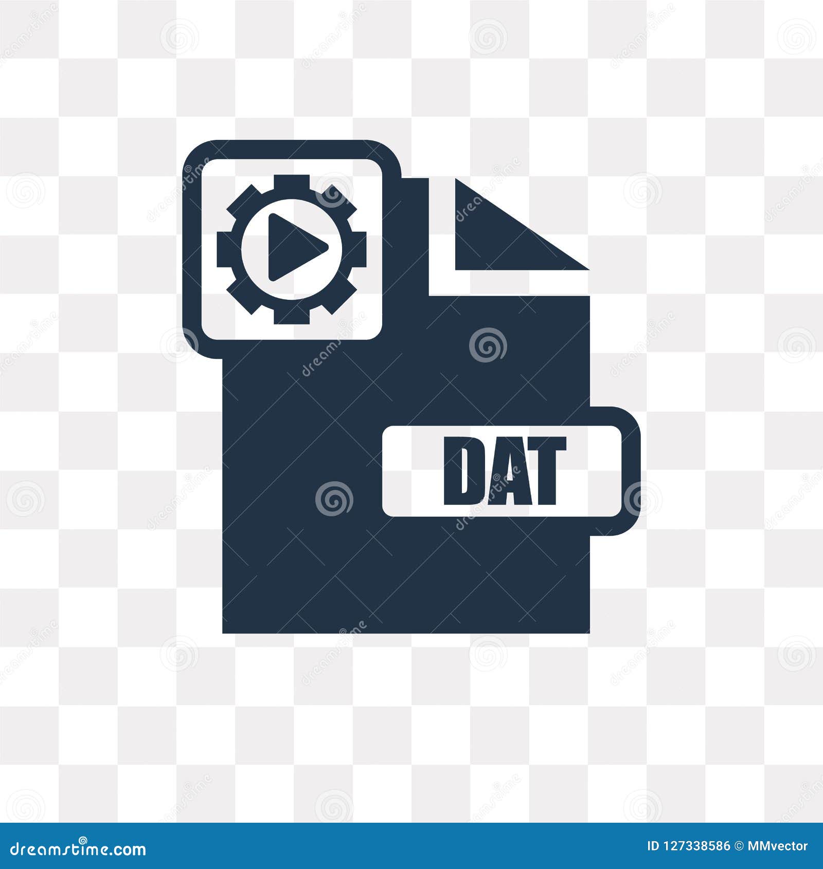 Dat Vector Icon Isolated on Transparent Background, Dat Transpa Stock ...