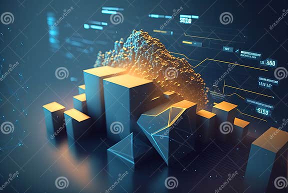Data Abstract Concept With Clusters Particles And Objects Collected 4344