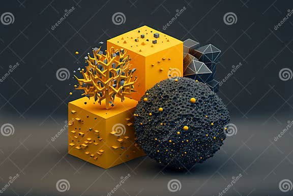 Data Abstract Concept With Clusters Particles And Objects Collected 0319