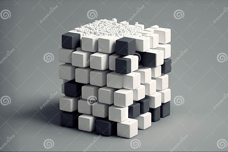 Data Abstract Concept With Clusters Particles And Objects Collected 6420