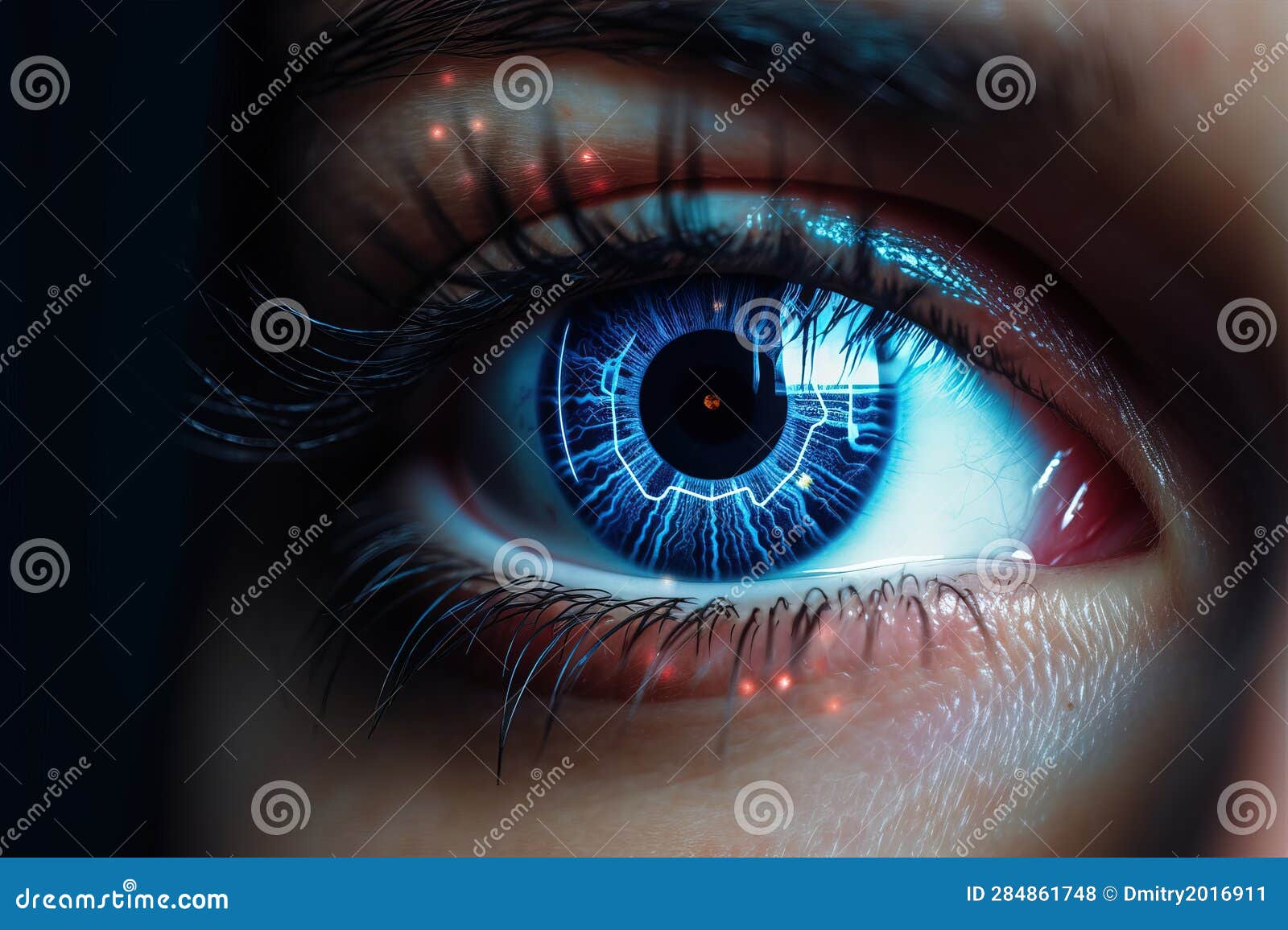 Data access. Biometrics. stock illustration. Illustration of database ...