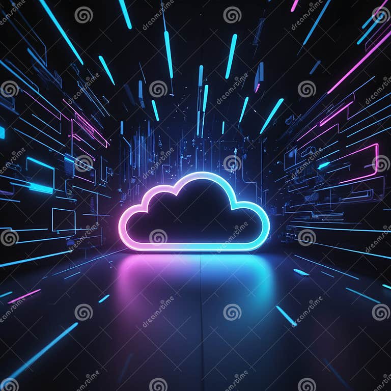 Data Access Data Upload and Download Data Computer Clouding Stock ...