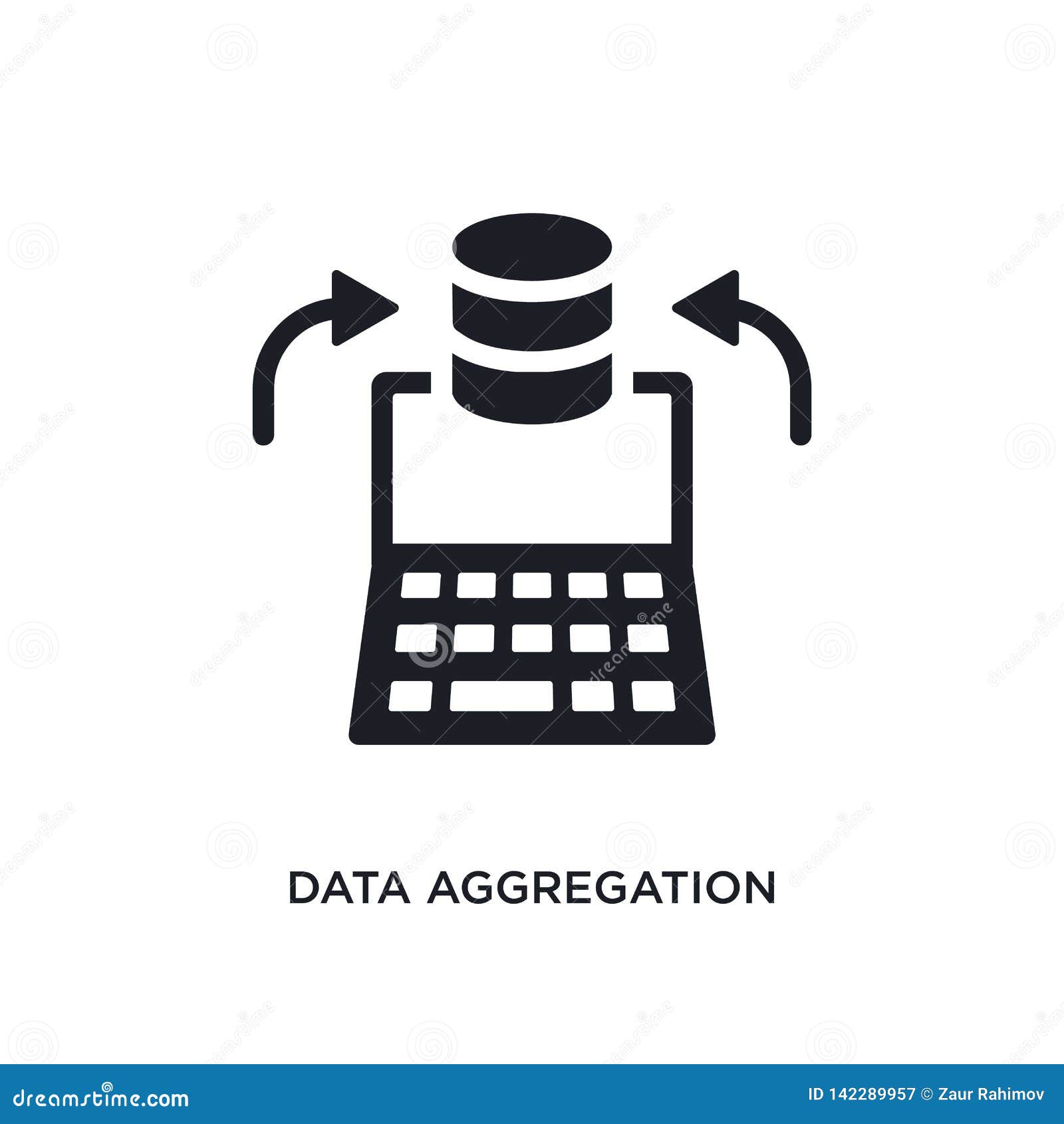 Data Aggregation Isolated Icon. Simple Element Illustration From ... Data Aggregation Isolated Icon. Simple Element Illustration From ...