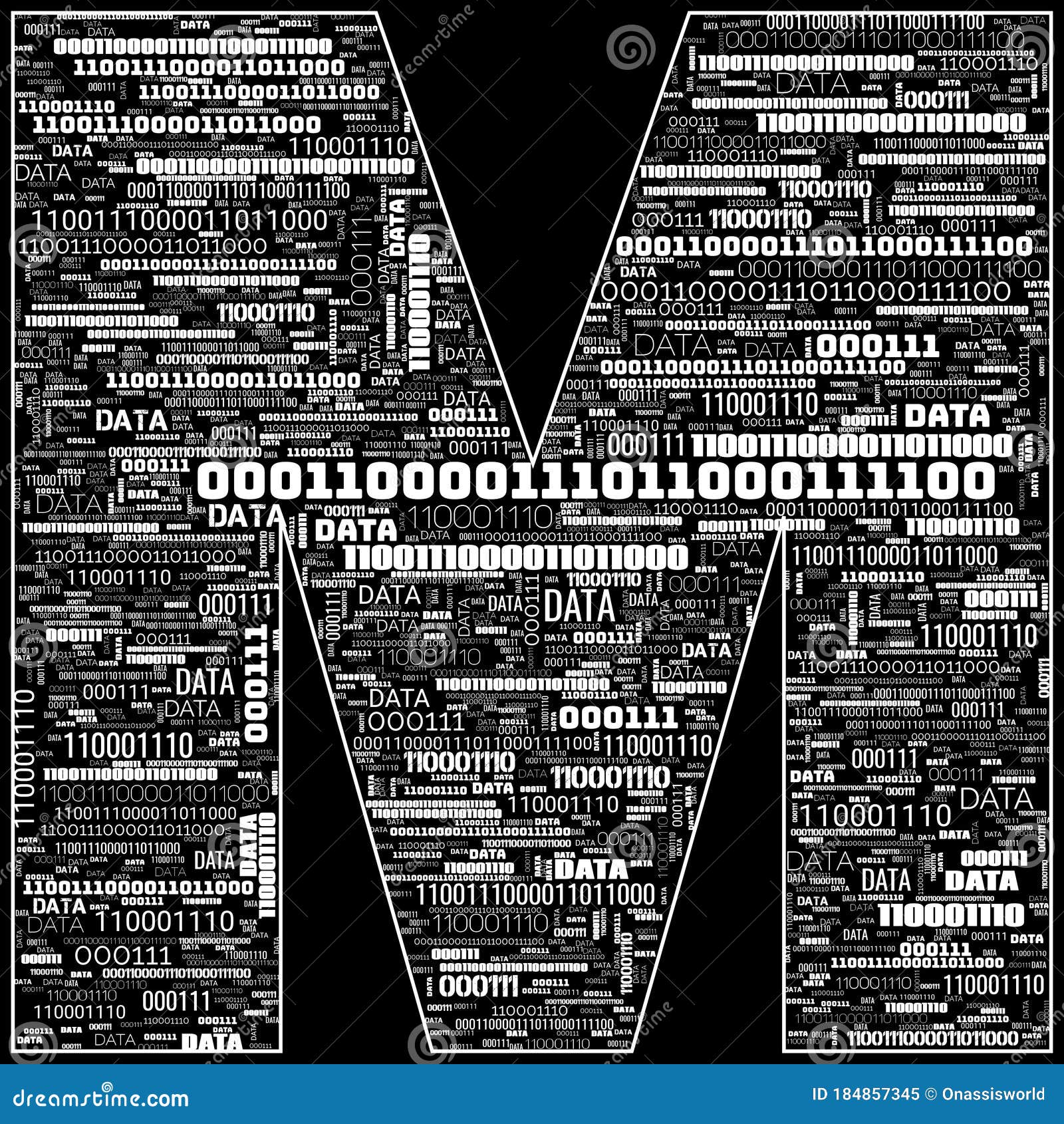 Data Alfabet Letters Pure White Background Royalty-Free Stock ...