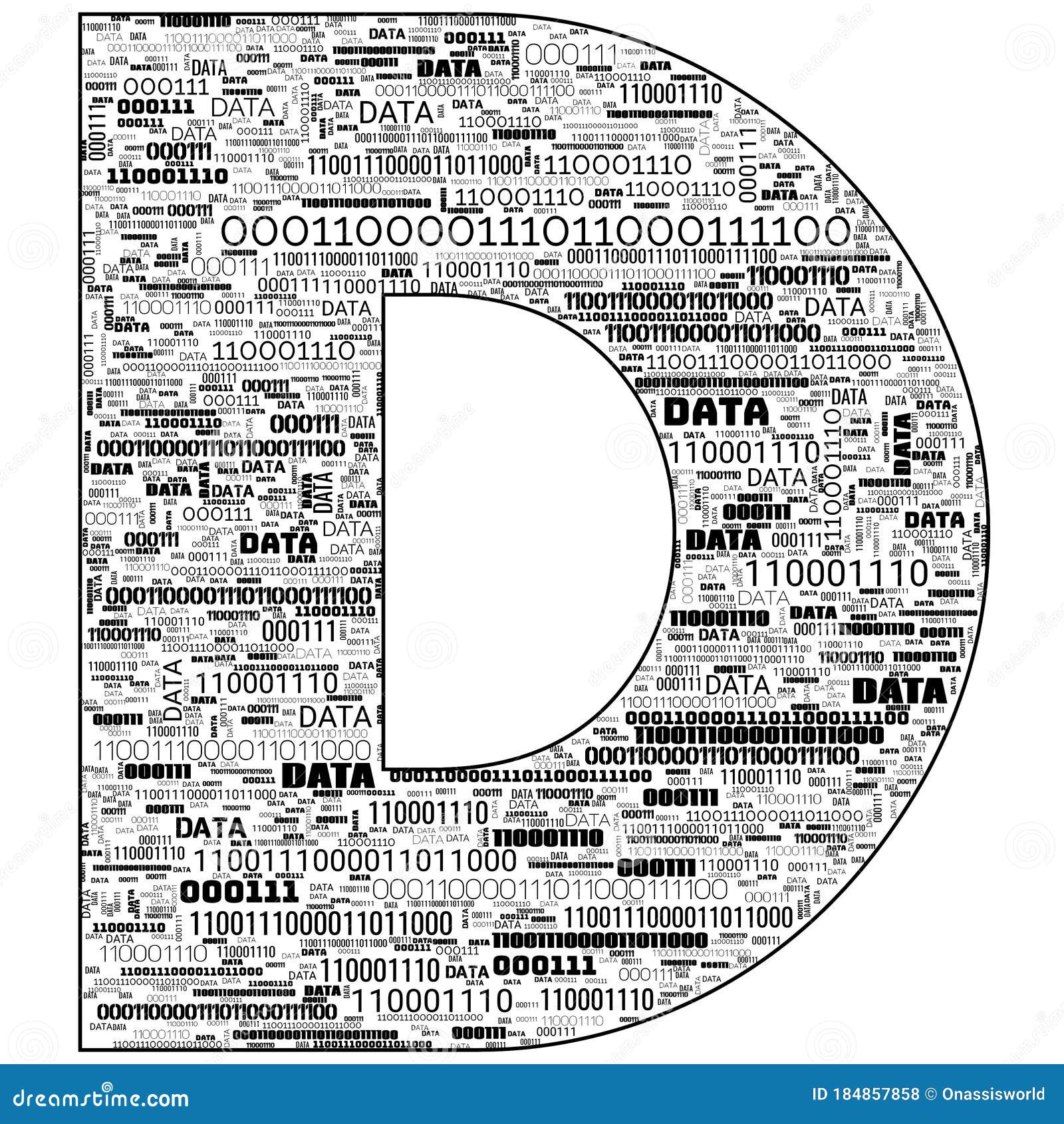 Data Alfabet Letters Pure White Background Stock Photo - Image of ...