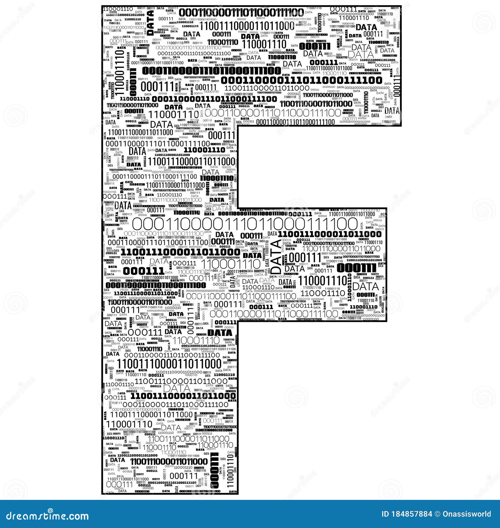 Data Alfabet Letters Pitch Black Background Royalty-Free Stock ...