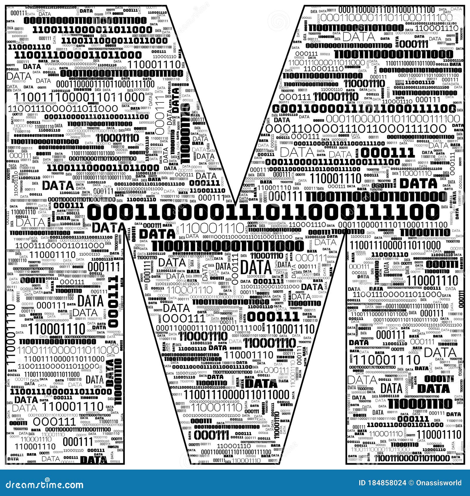 Data Alfabet Letters Pitch Black Background Royalty-Free Stock ...