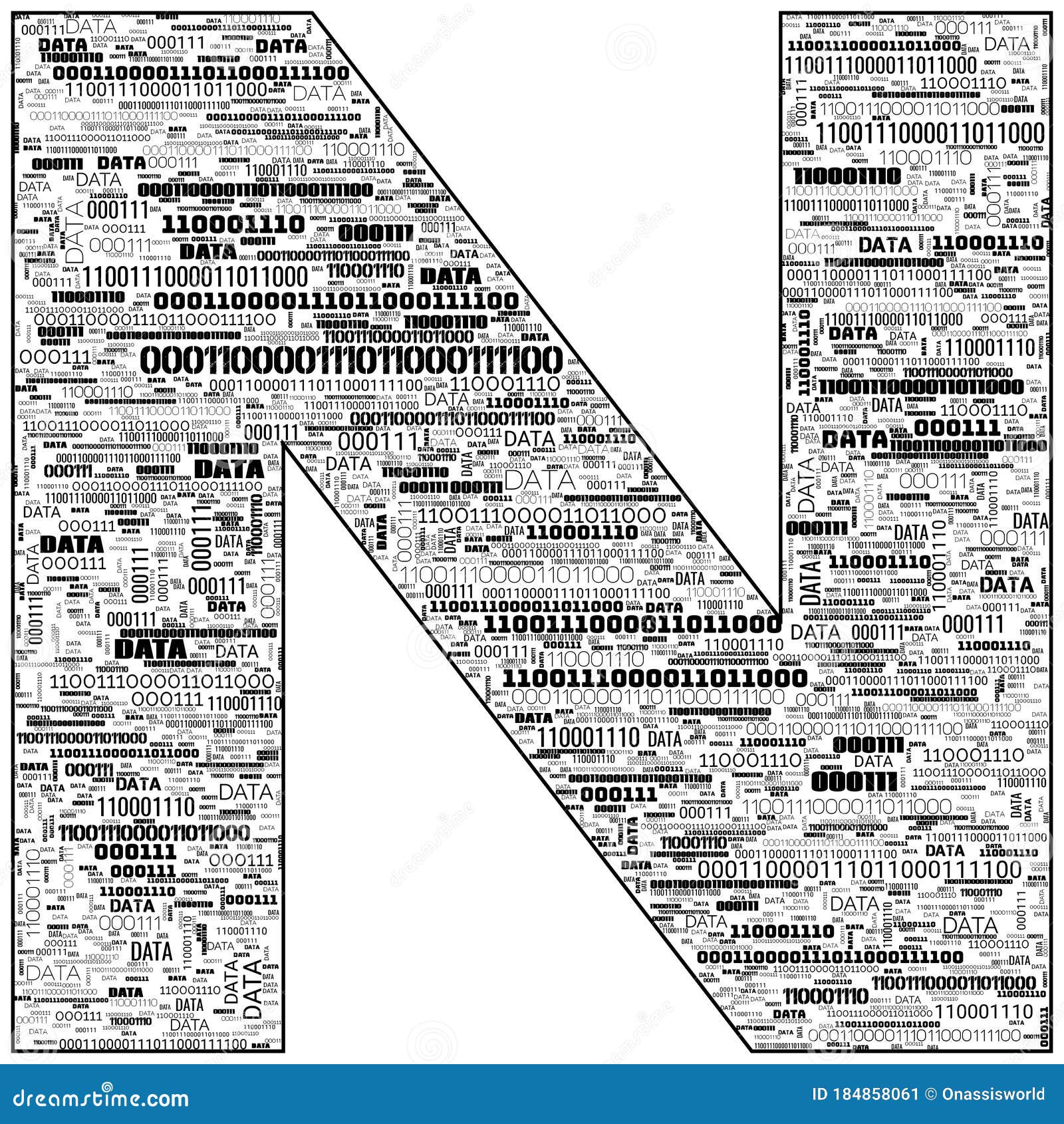 Data Alfabet Letters Pure White Background Stock Image - Image of ...