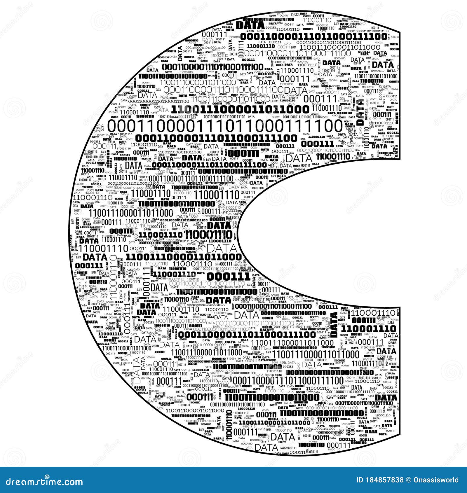 Data Alfabet Letters Pure White Background Stock Photo - Image of white ...