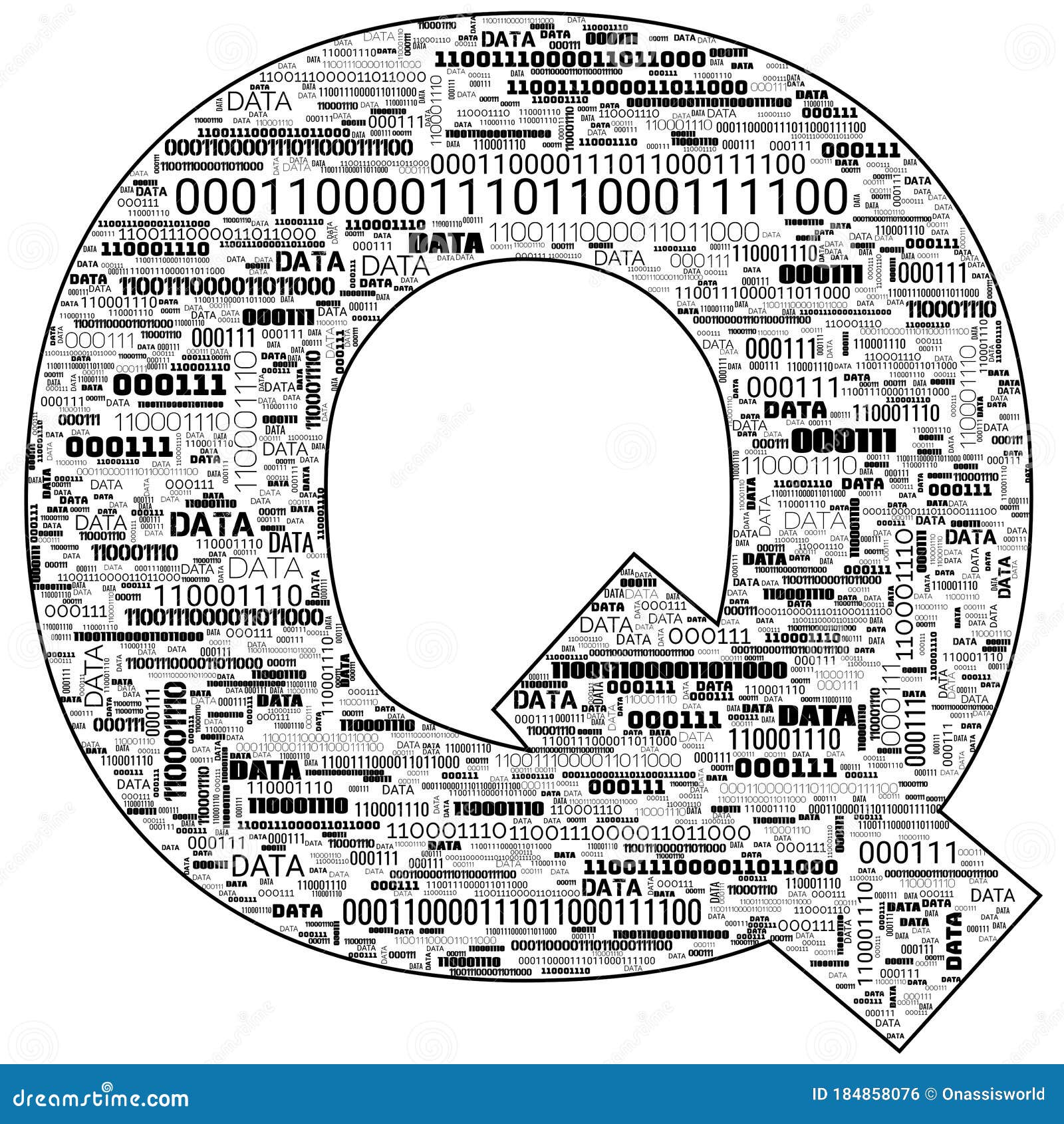 Data Alfabet Letters Pure White Background Stock Photo - Image of ...