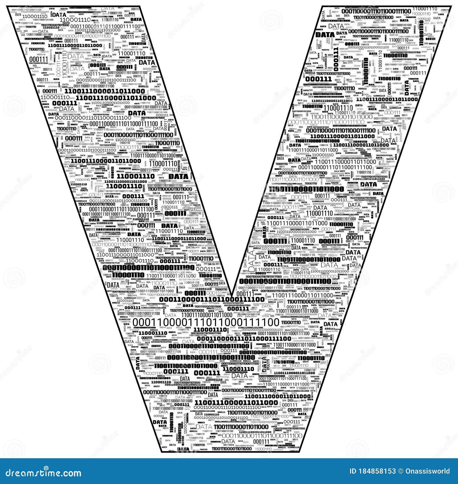 Data Alfabet Letters Pitch Black Background Royalty-Free Stock ...