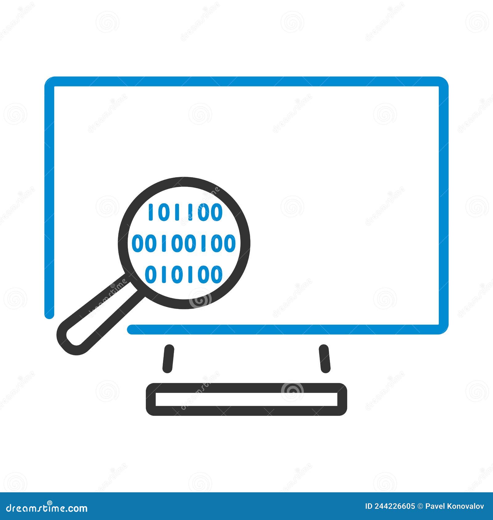 Data Analysing Icon stock vector. Illustration of internet - 244226605 Data Analysing Icon stock vector. Illustration of internet - 244226605