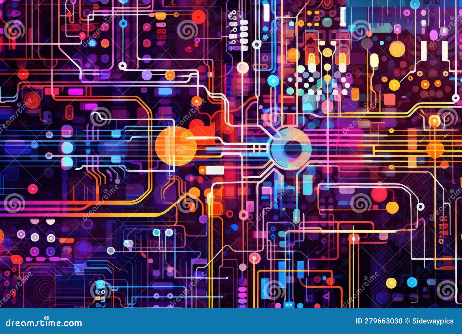 Data Analysis & AI - Generative AI Stock Illustration - Illustration of ...