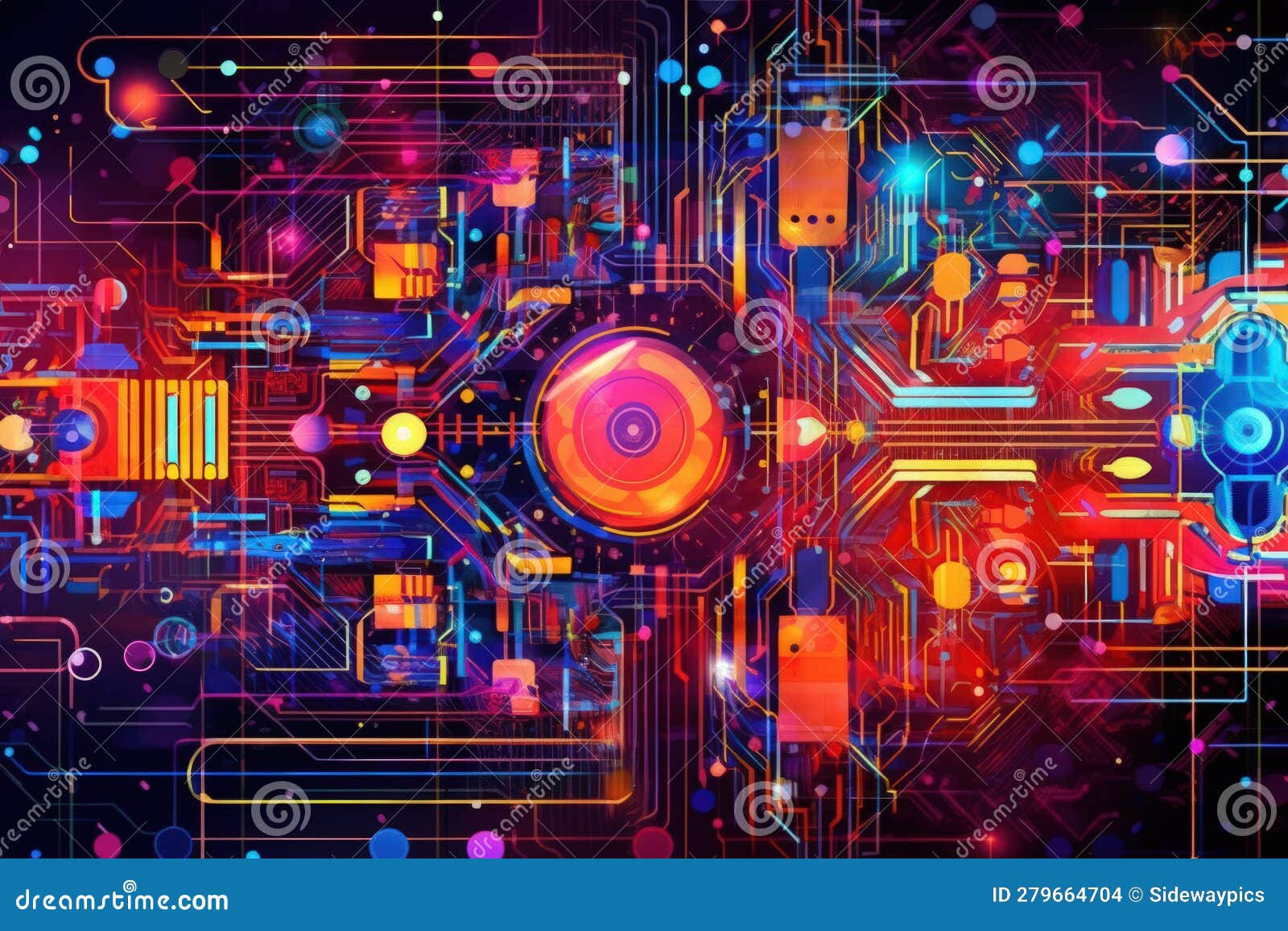 Data Analysis & AI - Generative AI Stock Illustration - Illustration of ...
