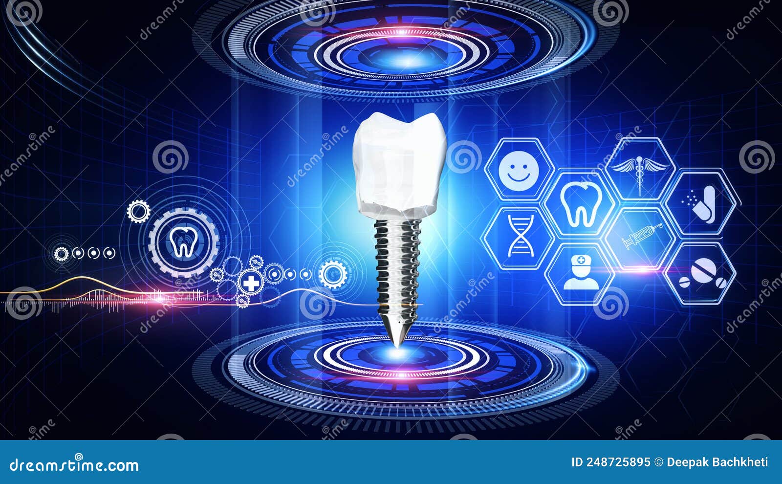 Data Analysis Chart Concept Rotating Wheel with Icon Stock Illustration ...