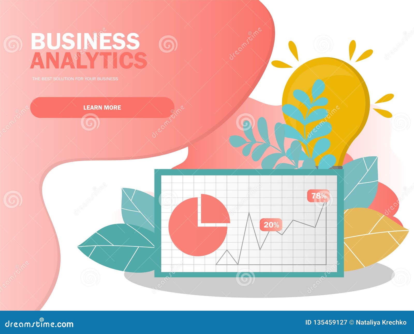 Data Analysis Concept. Can Use for Web Banner, Infographics Stock ...