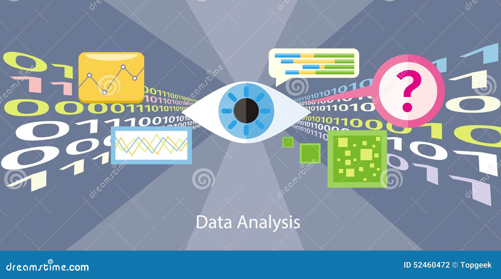 Data analysis concept stock vector. Illustration of internet - 52460472