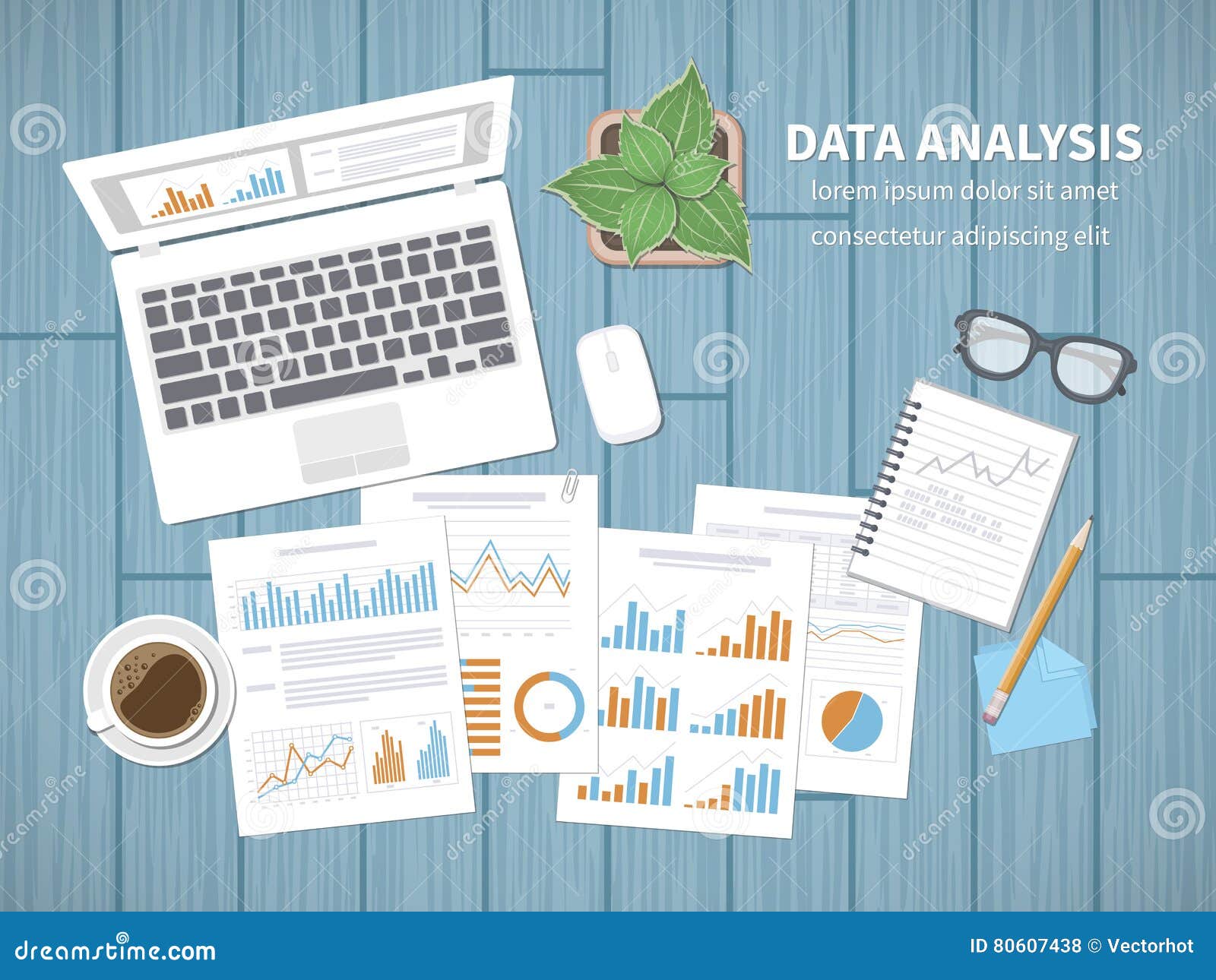 Data Analysis Concept. Financial Audit, SEO Analytics, Statistics ...