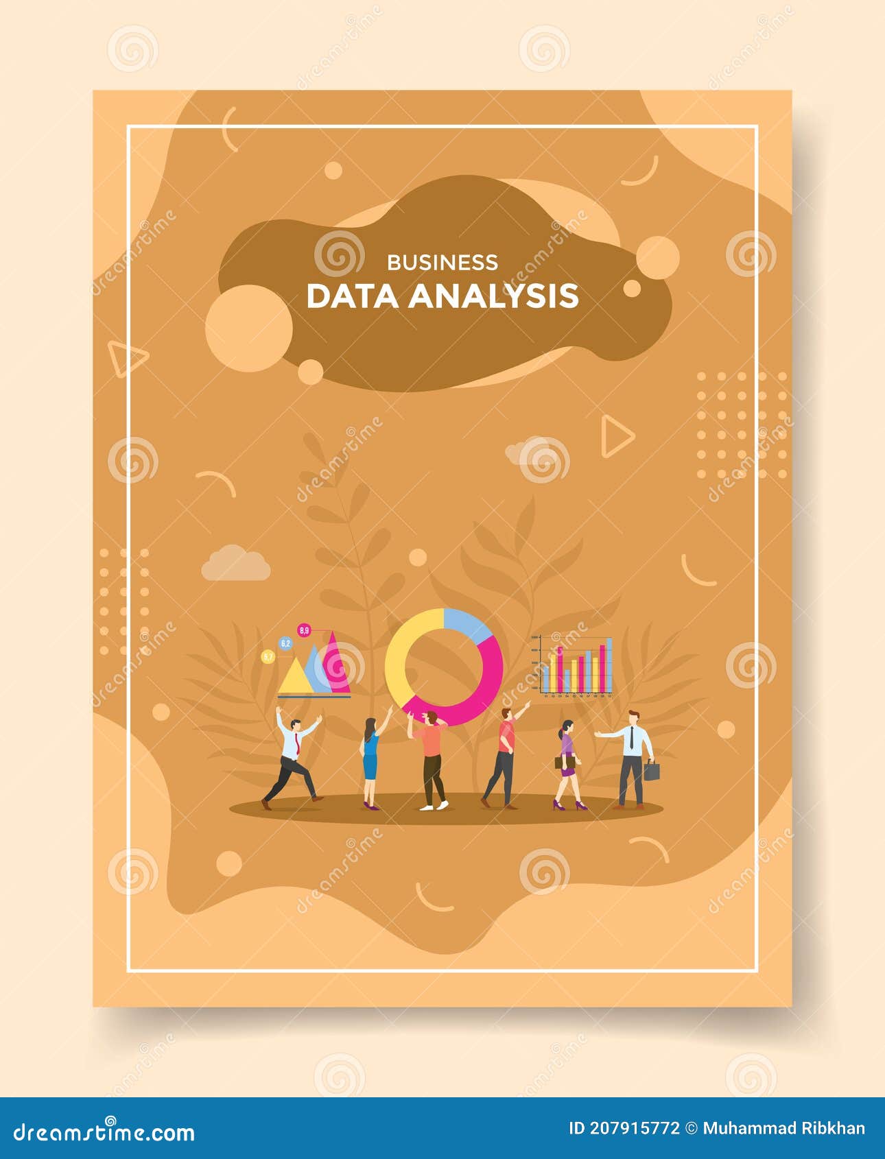 Data Analysis Concept for Template of Banners, Flyer, Books Cover ...